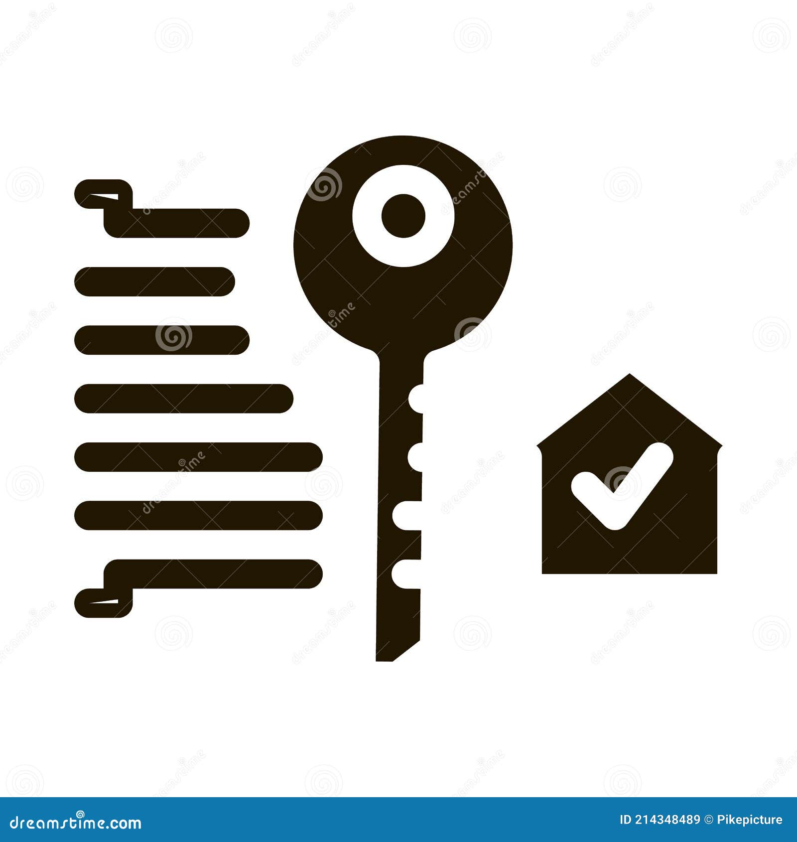 Security Key Icon Vector Glyph Illustration Stock Illustration ...