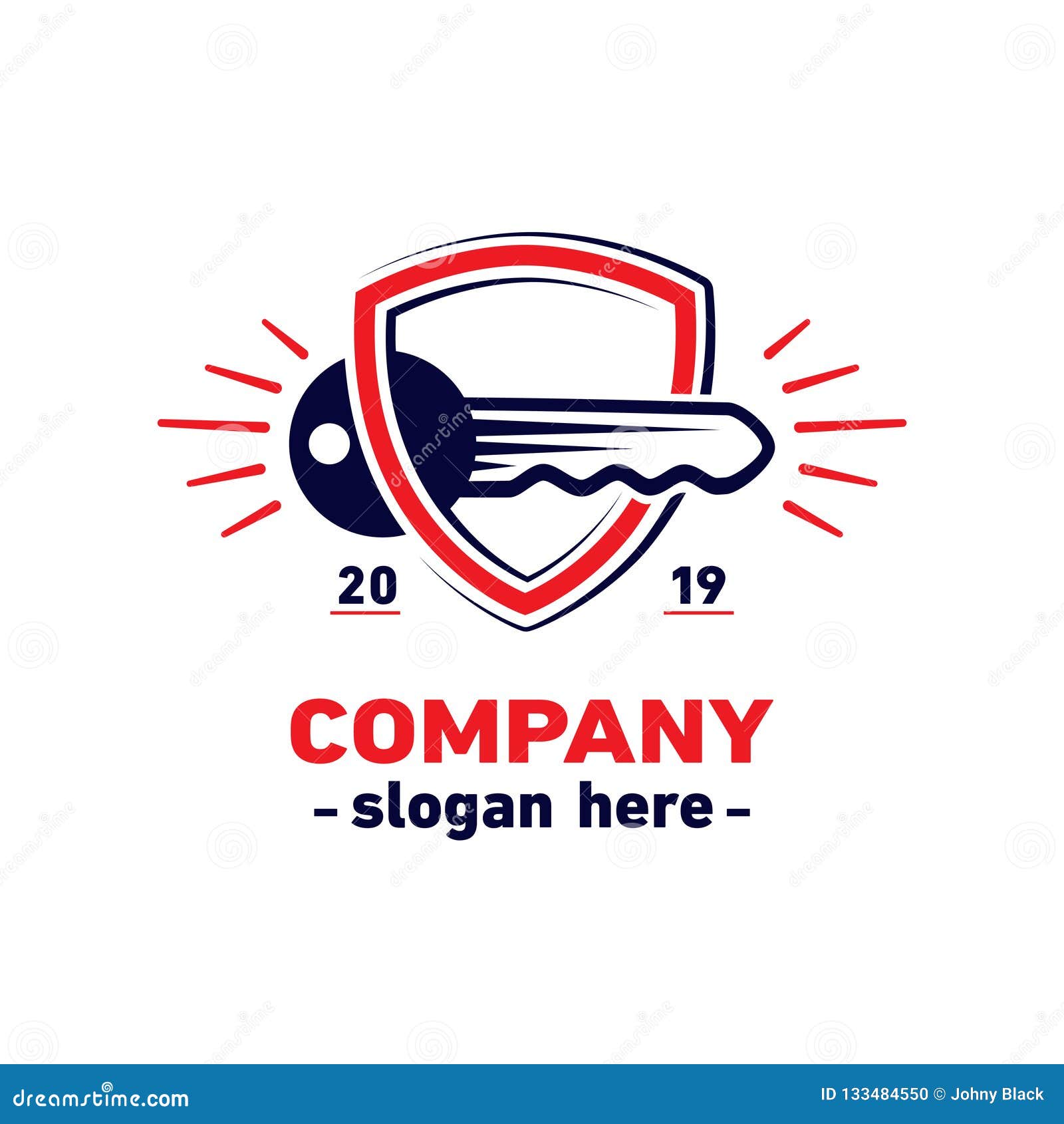 Security Key Logo Design Template. Vector and Illustration. Stock ...