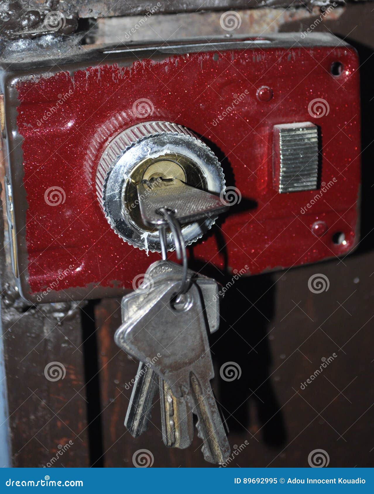 The Security Key stock image. Image of point, metal, placen - 89692995