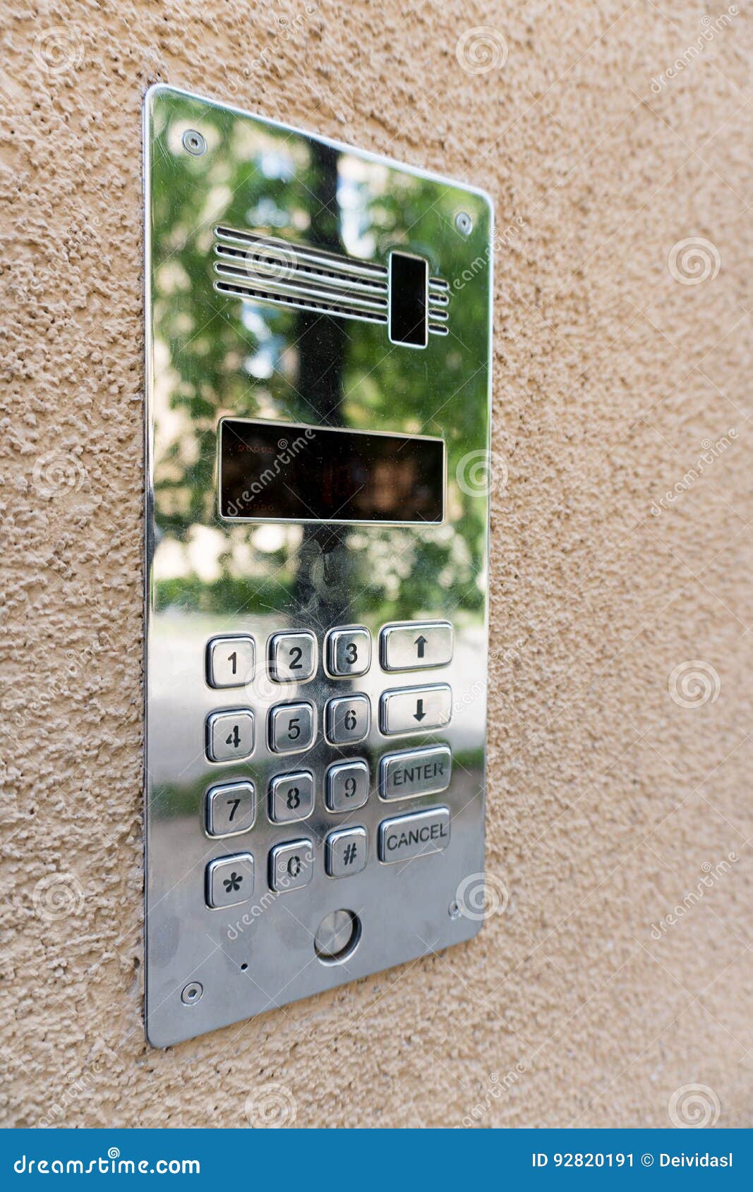 Security Keypad on the Wall Stock Image - Image of entrance, secured ...