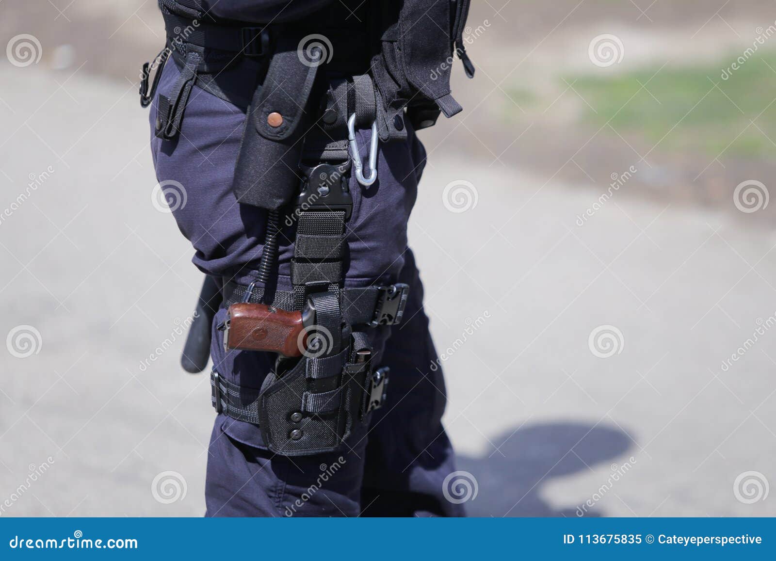 The Security Kit of a Police Officer Stock Image - Image of guilty ...
