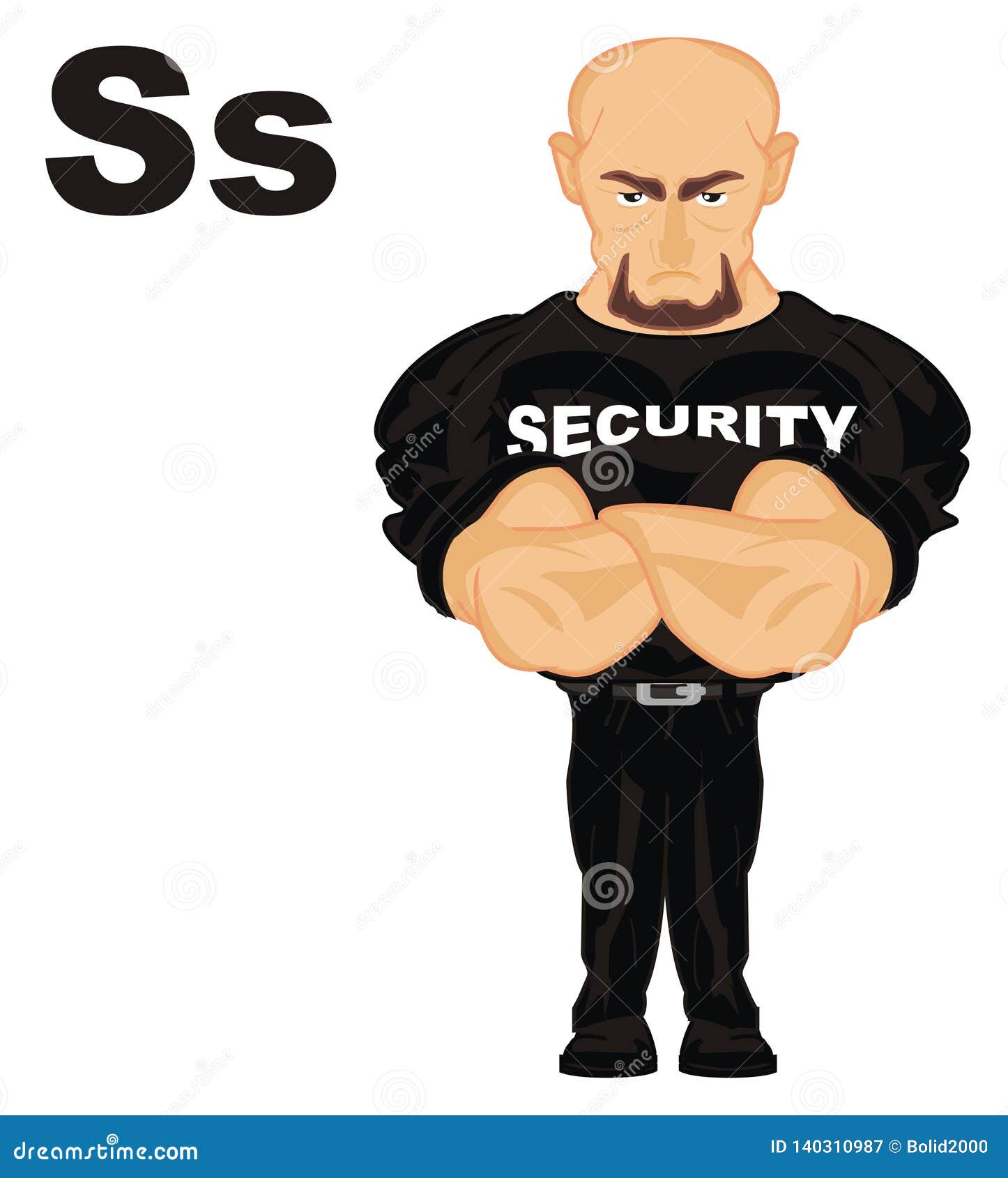 Security and letters stock illustration. Illustration of police - 140310987