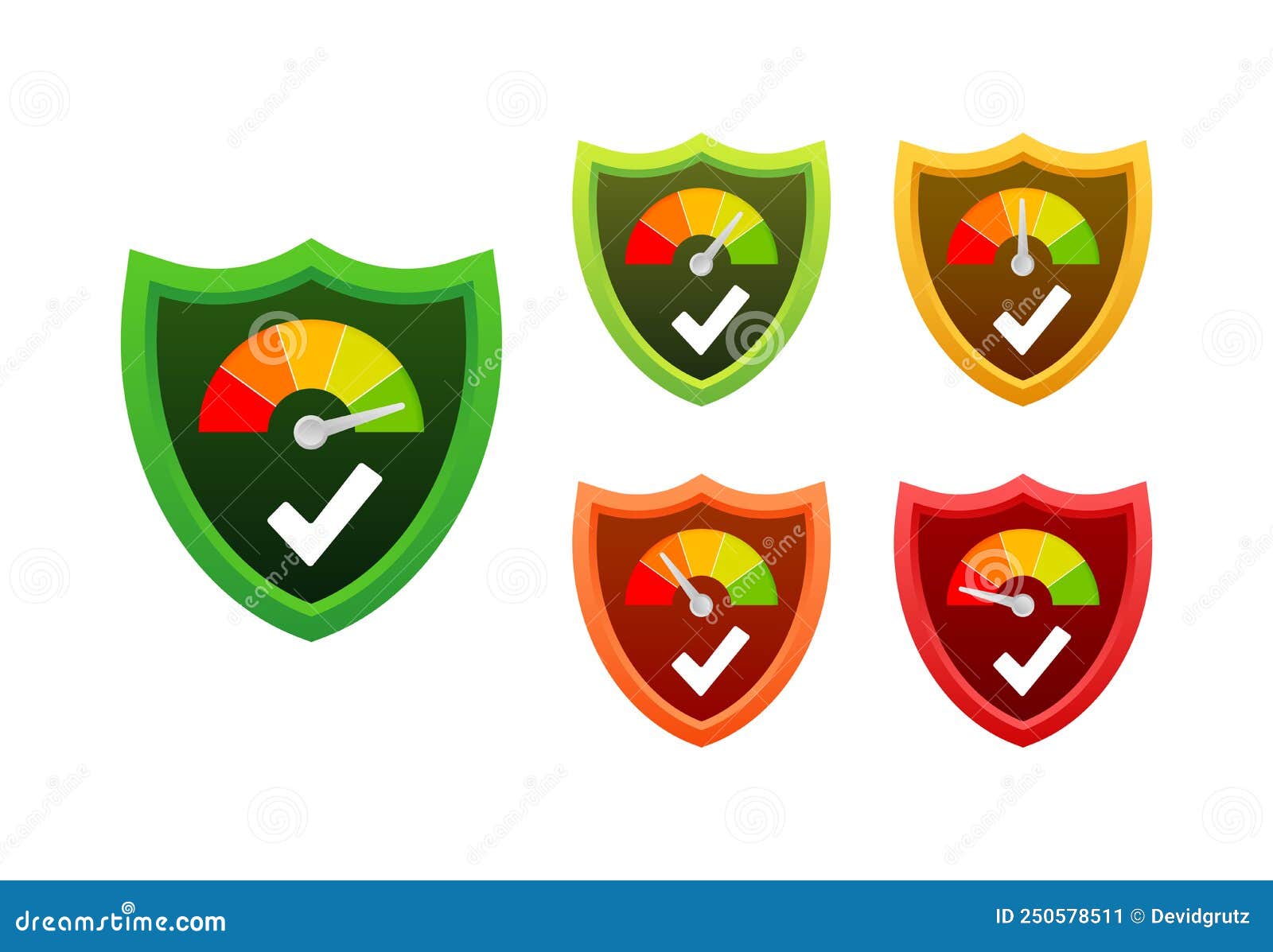 Security Level Speedometer. Cyber Safety Concept. Internet Network ...