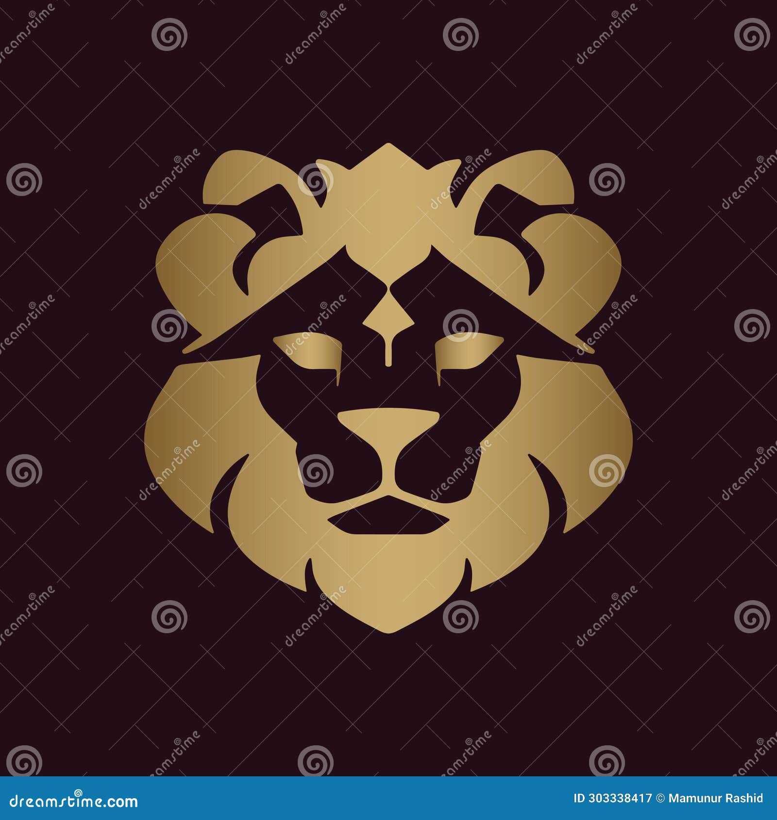 Security Lion Logo Design Vector Template Stock Vector - Illustration ...