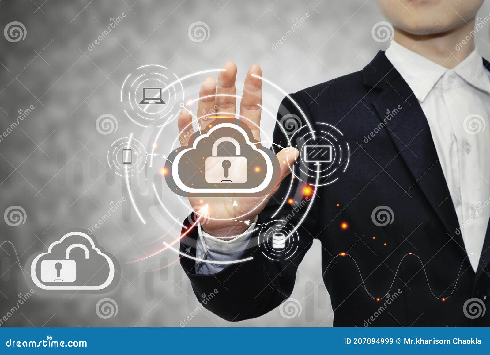 Security Lock Cyber is a Key Safe Upload Backup Data on the Cloud Keep ...