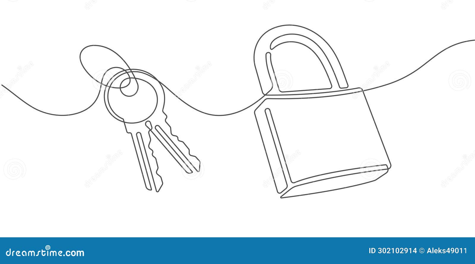 Security Lock. Keys. Protection of Data, Information, Website ...