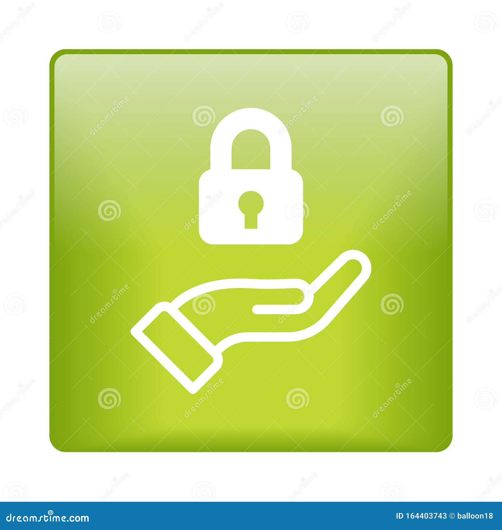 Security Lock Safe Hand Icon Stock Illustration - Illustration of ...