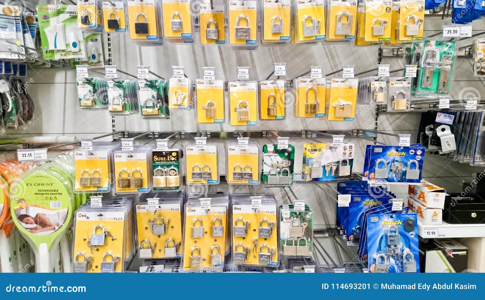 Security lock on shelf editorial photo. Image of digital - 114693201