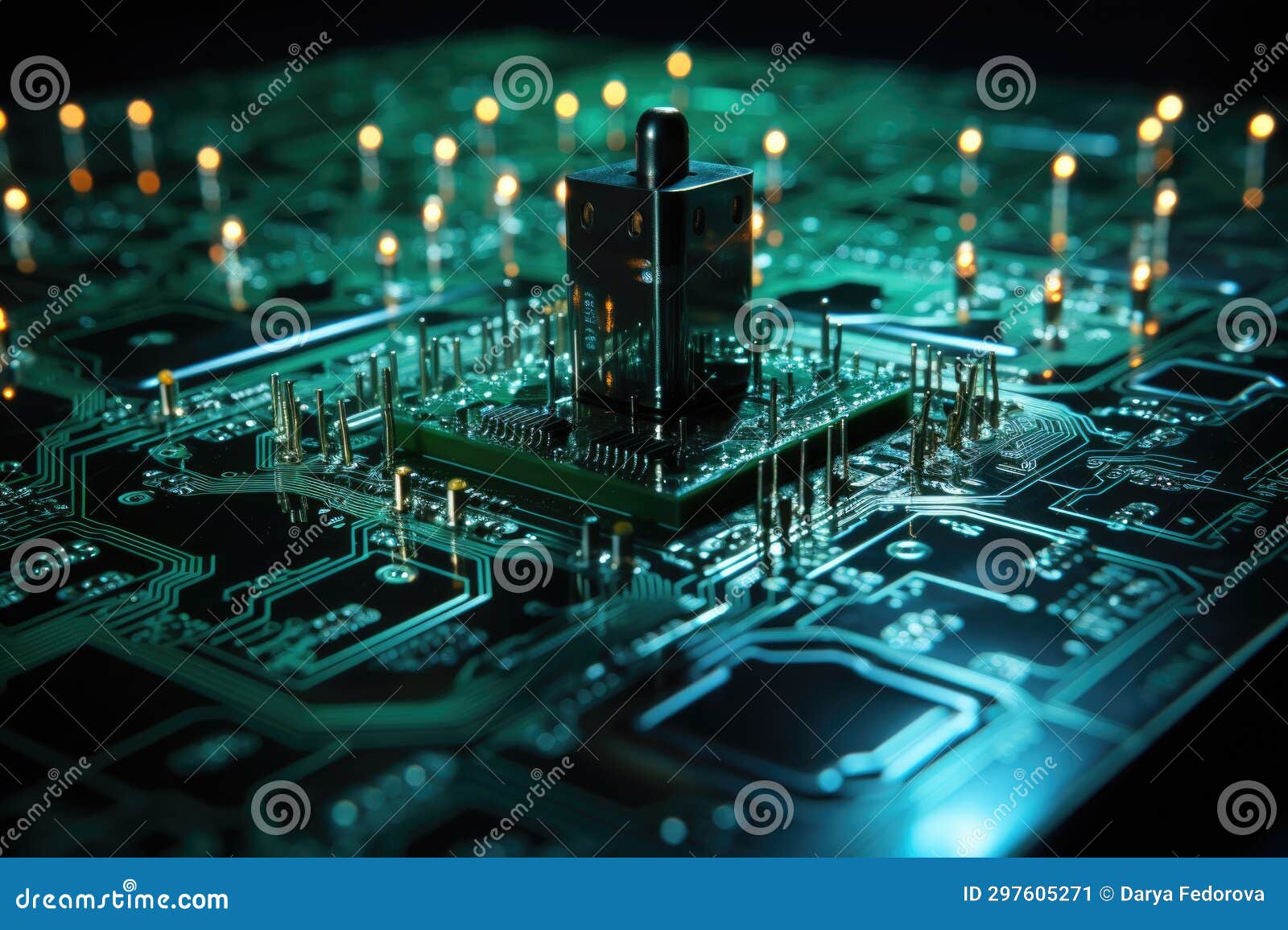 Security Lock Symbol on Computer Board. Computer Security Stock Image ...