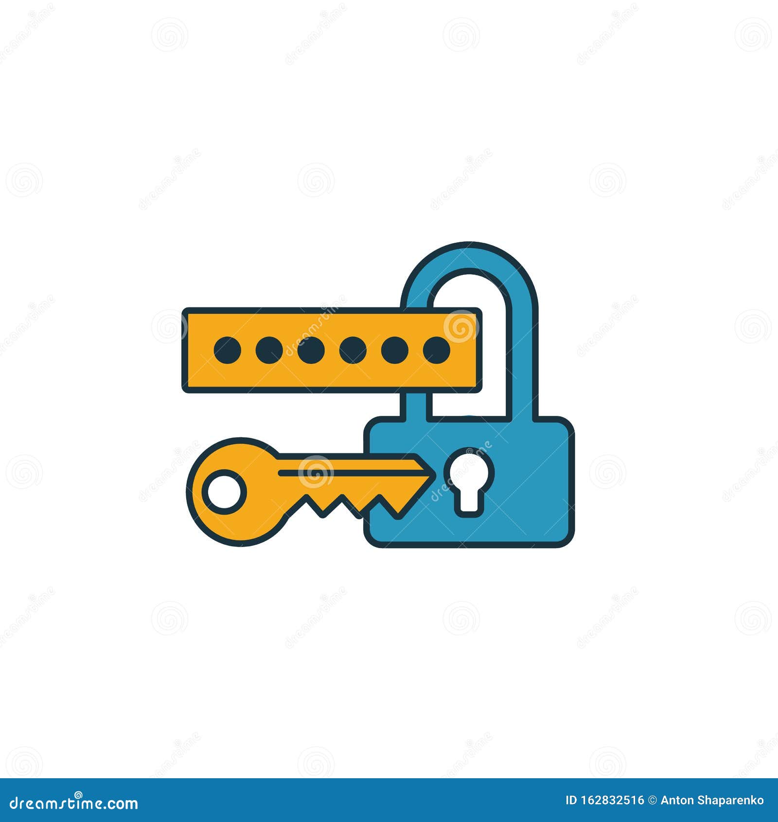 Security Login Icon. Simple Element from Web Development Icons ...