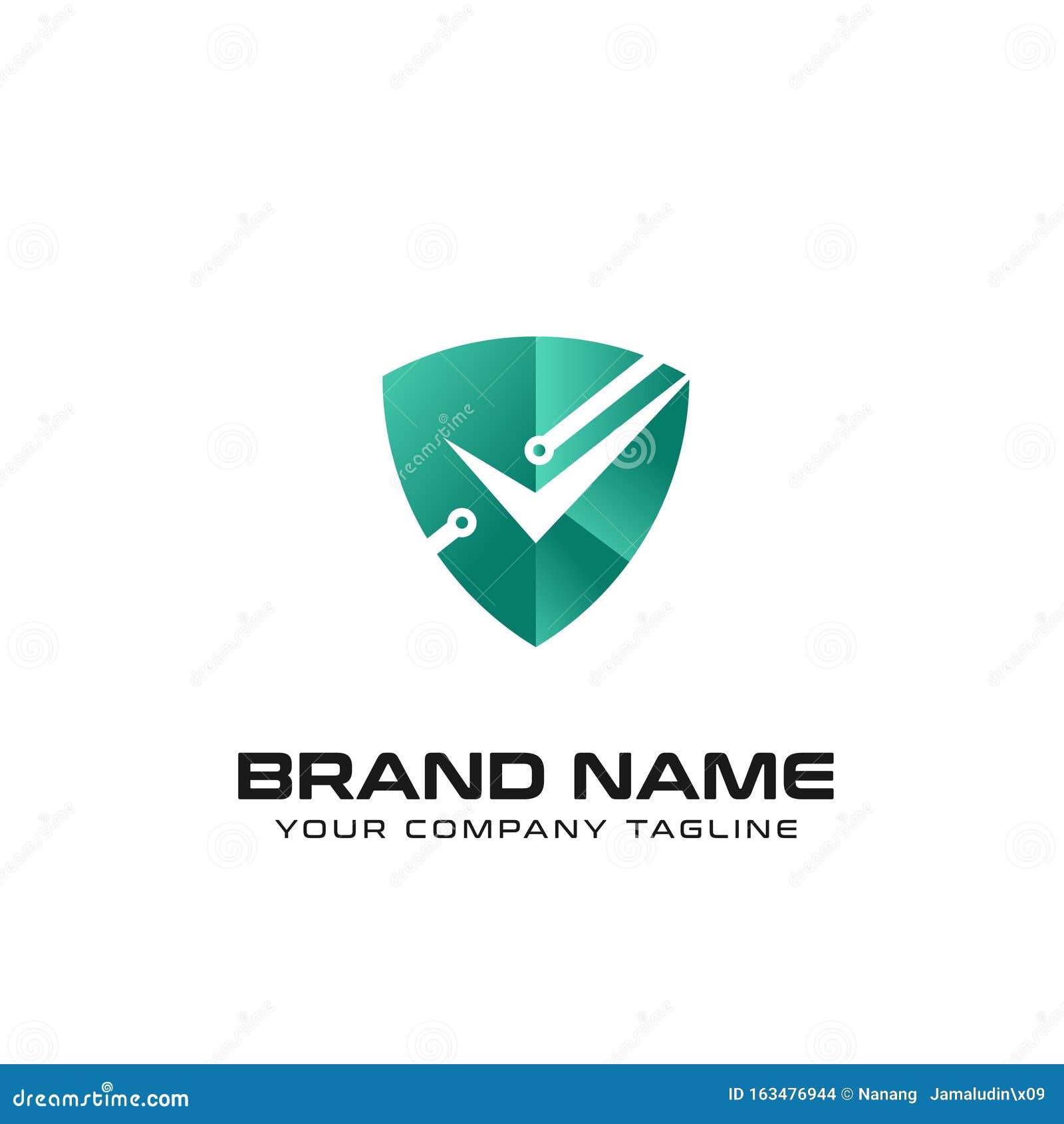Security Logo Design stock vector. Illustration of modern - 163476944