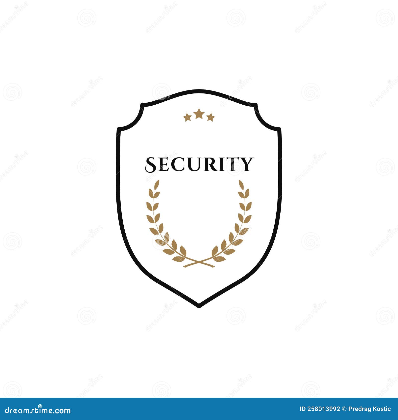 Security logo design stock illustration. Illustration of text - 258013992