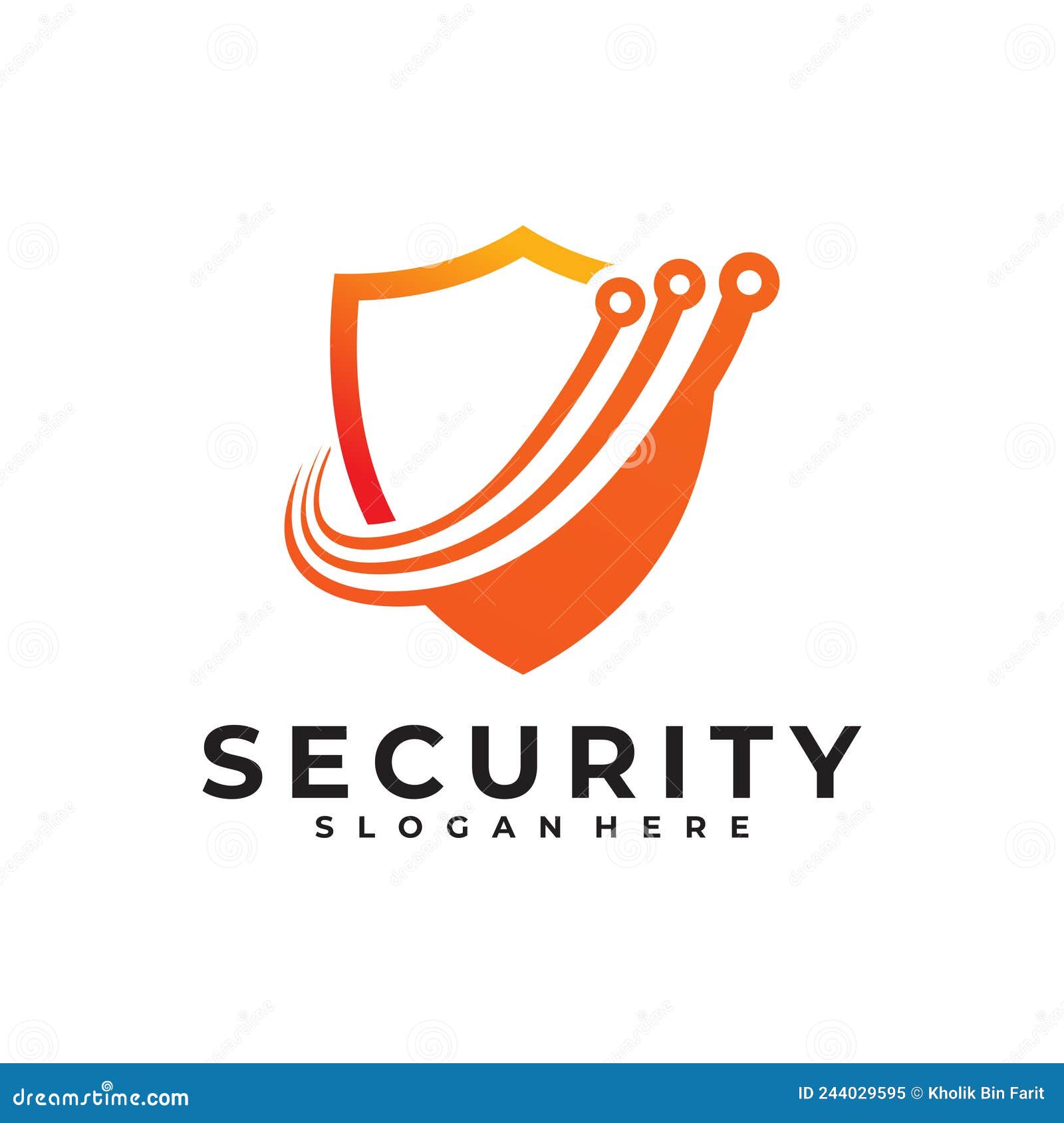 Security Logo Vector Design Template Stock Vector - Illustration of ...
