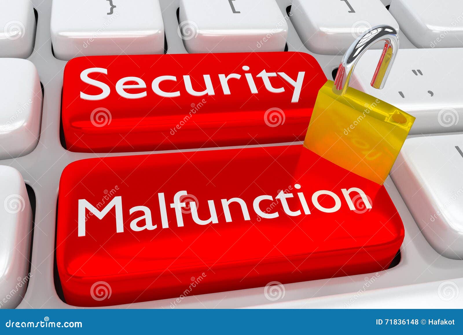 Security Malfunction Cyber Concept Stock Illustration - Illustration of ...