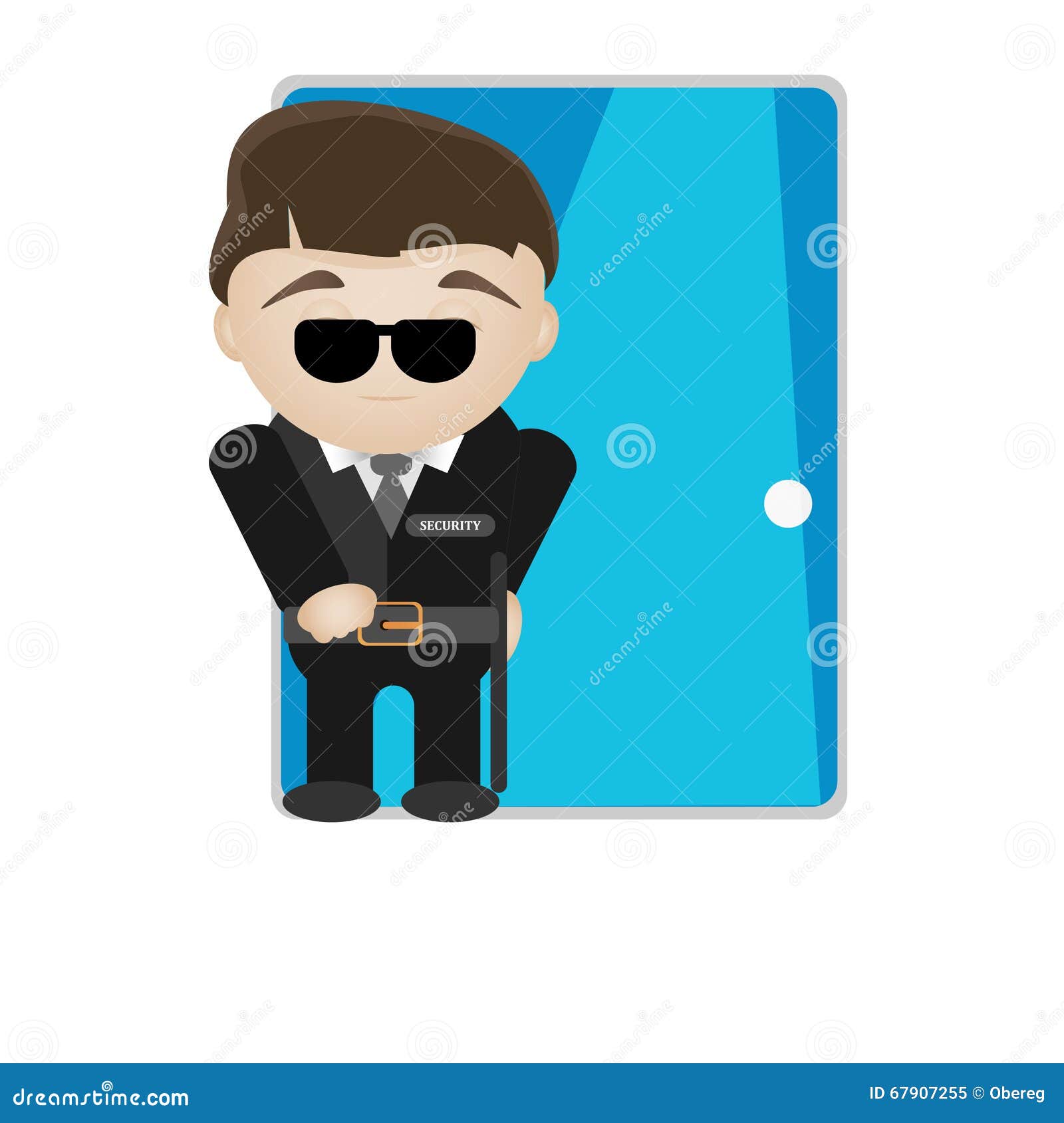 Security man stock vector. Illustration of hand, professional - 67907255