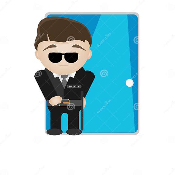 Security man stock vector. Illustration of hand, professional - 67907255