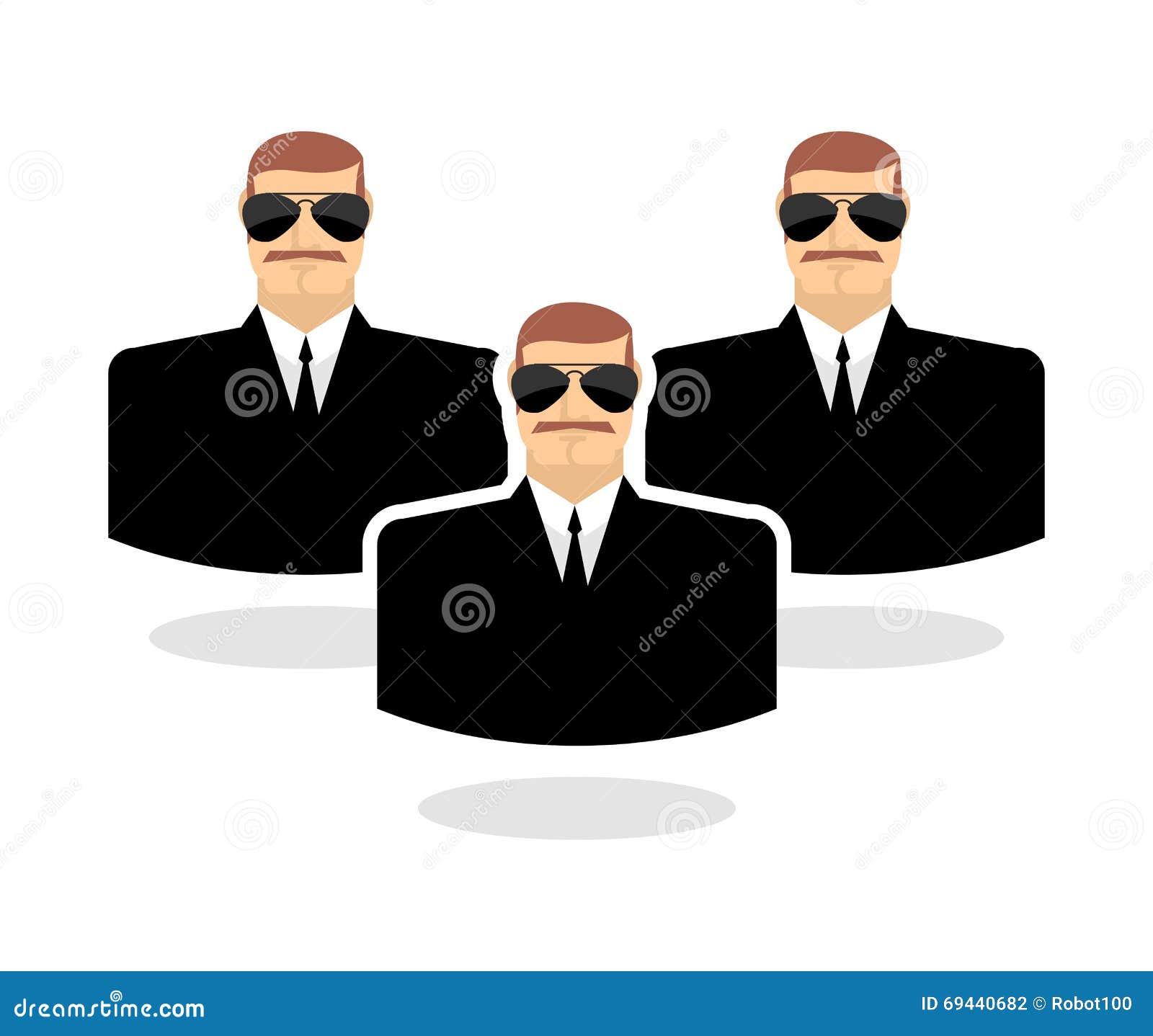 Security man Icon. stock vector. Illustration of occupation - 69440682