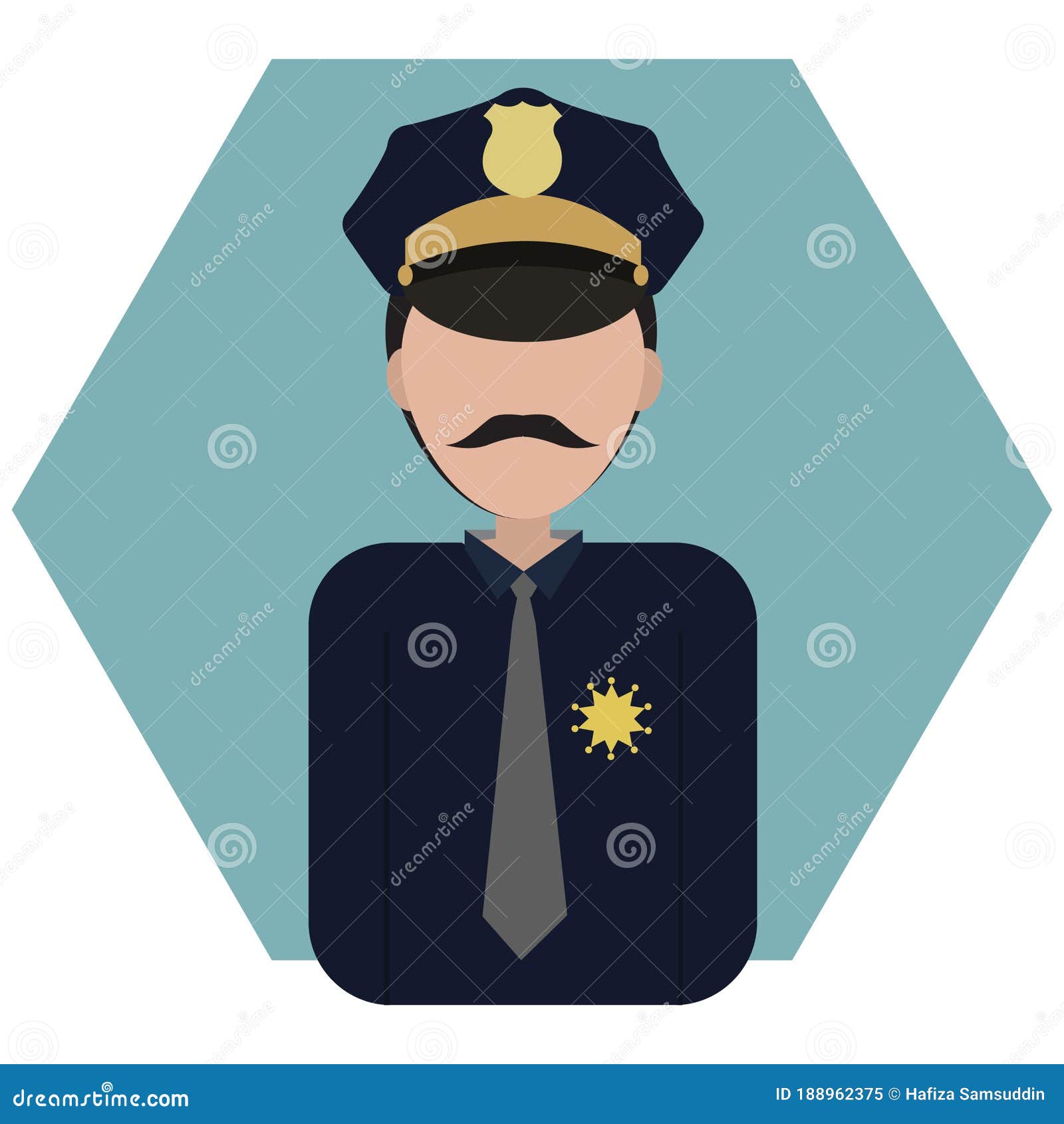 Security Man. Vector Illustration Decorative Design Stock Vector ...