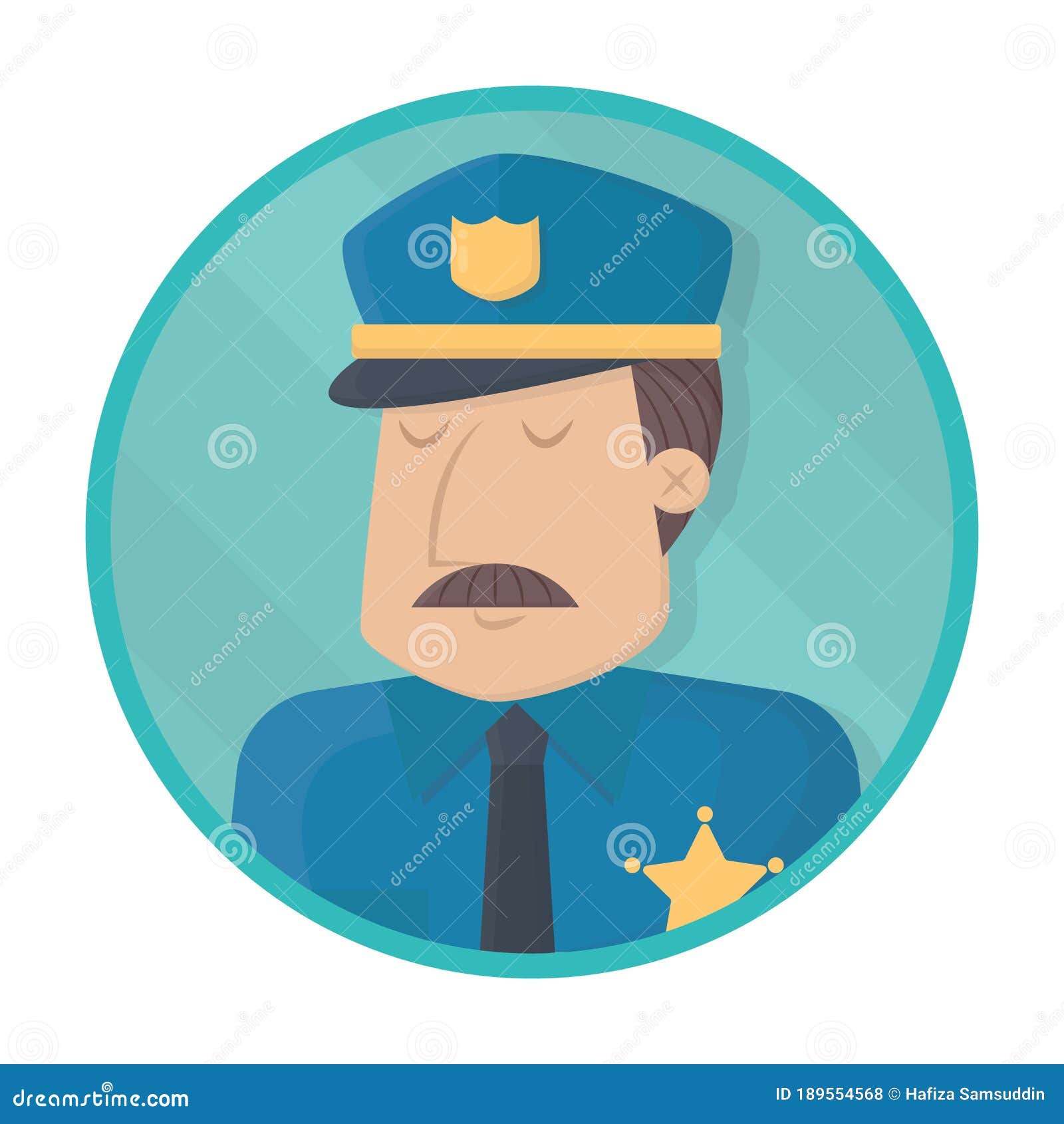 Security Man. Vector Illustration Decorative Design Stock Vector ...