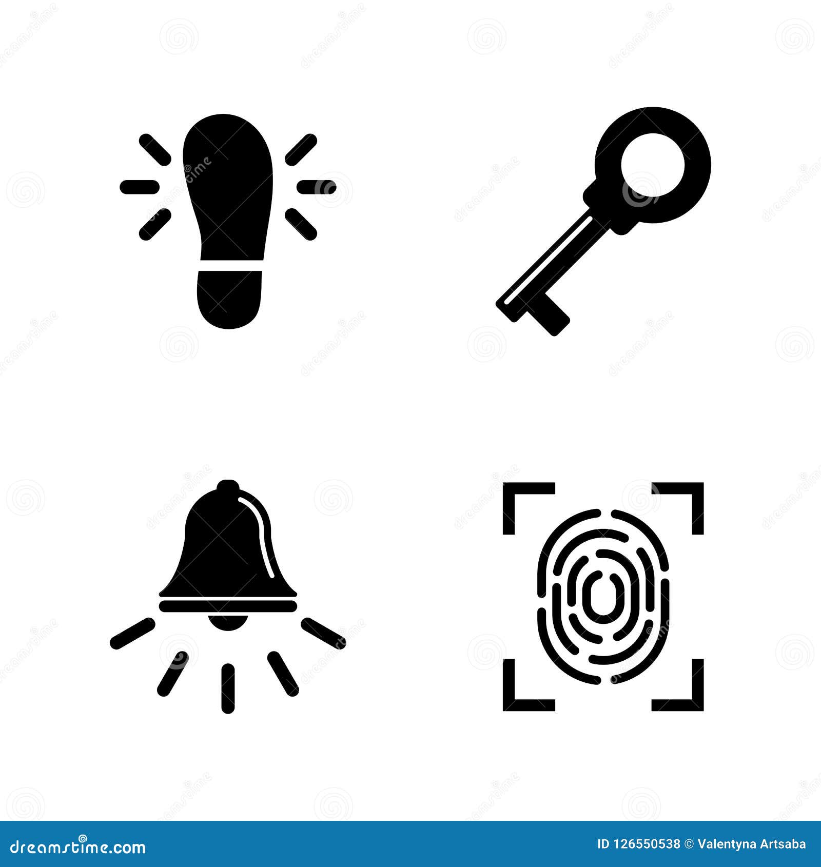 Security Measures. Simple Related Vector Icons Stock Vector ...