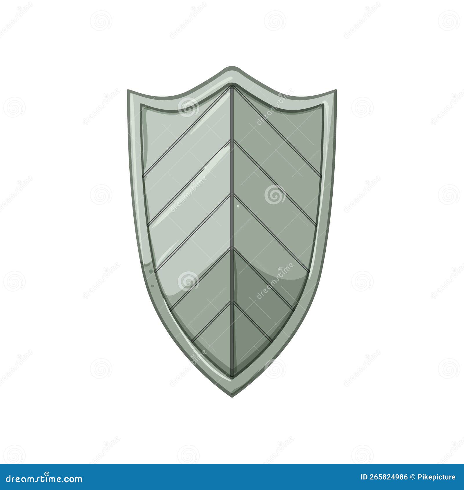 Security Medieval Shield Cartoon Vector Illustration Stock Illustration ...