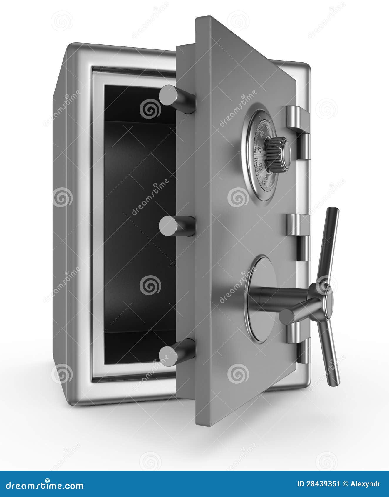 Security Metal Safe Bank Box Icon, Money Locker Safe Front View With ...