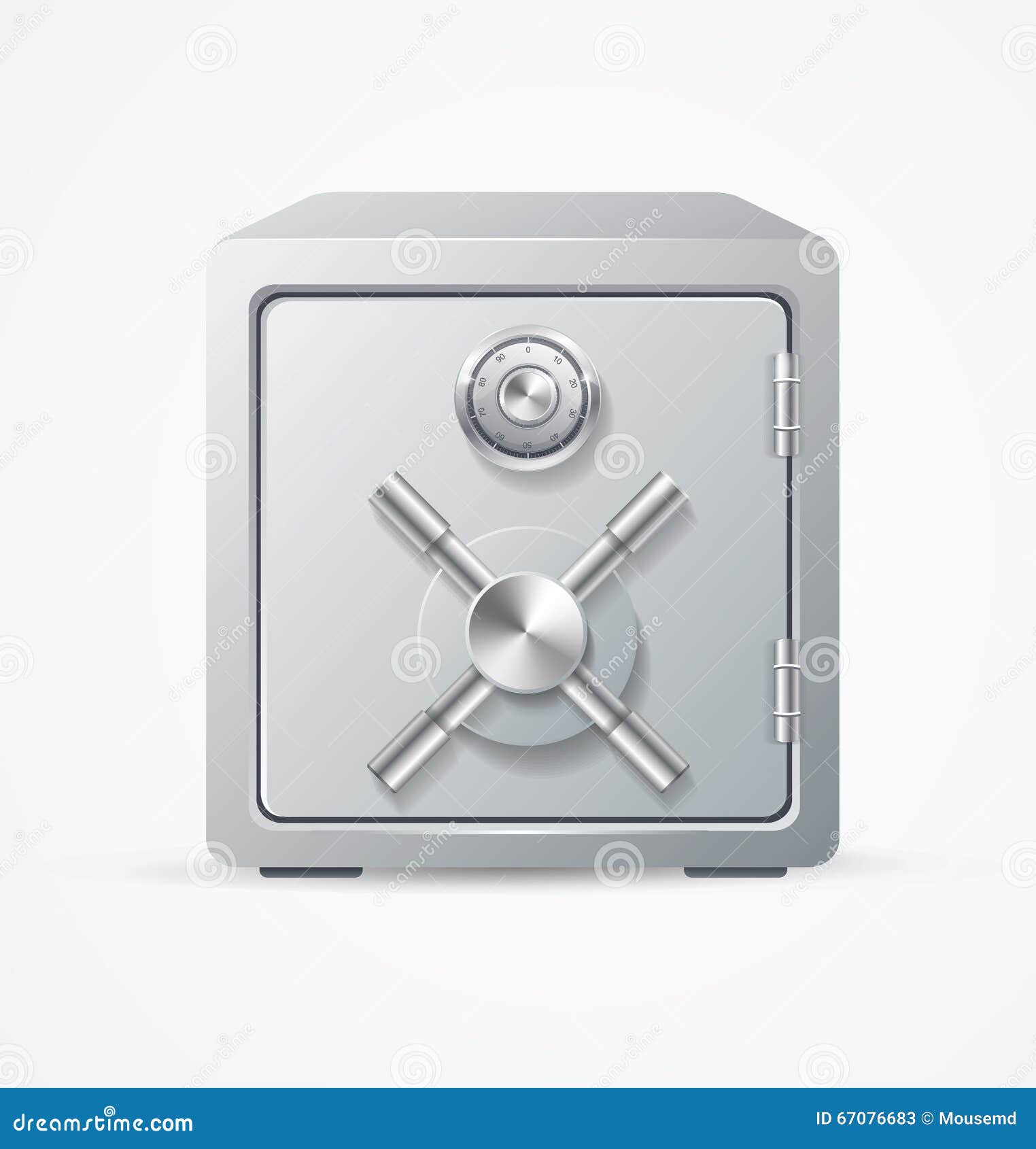 Security Metal Safe. Vector Stock Vector - Illustration of door ...