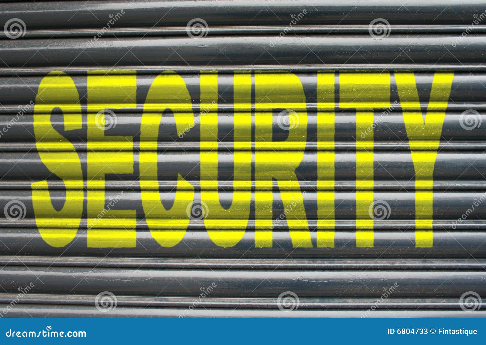 Security on metal shutters stock illustration. Illustration of texture ...