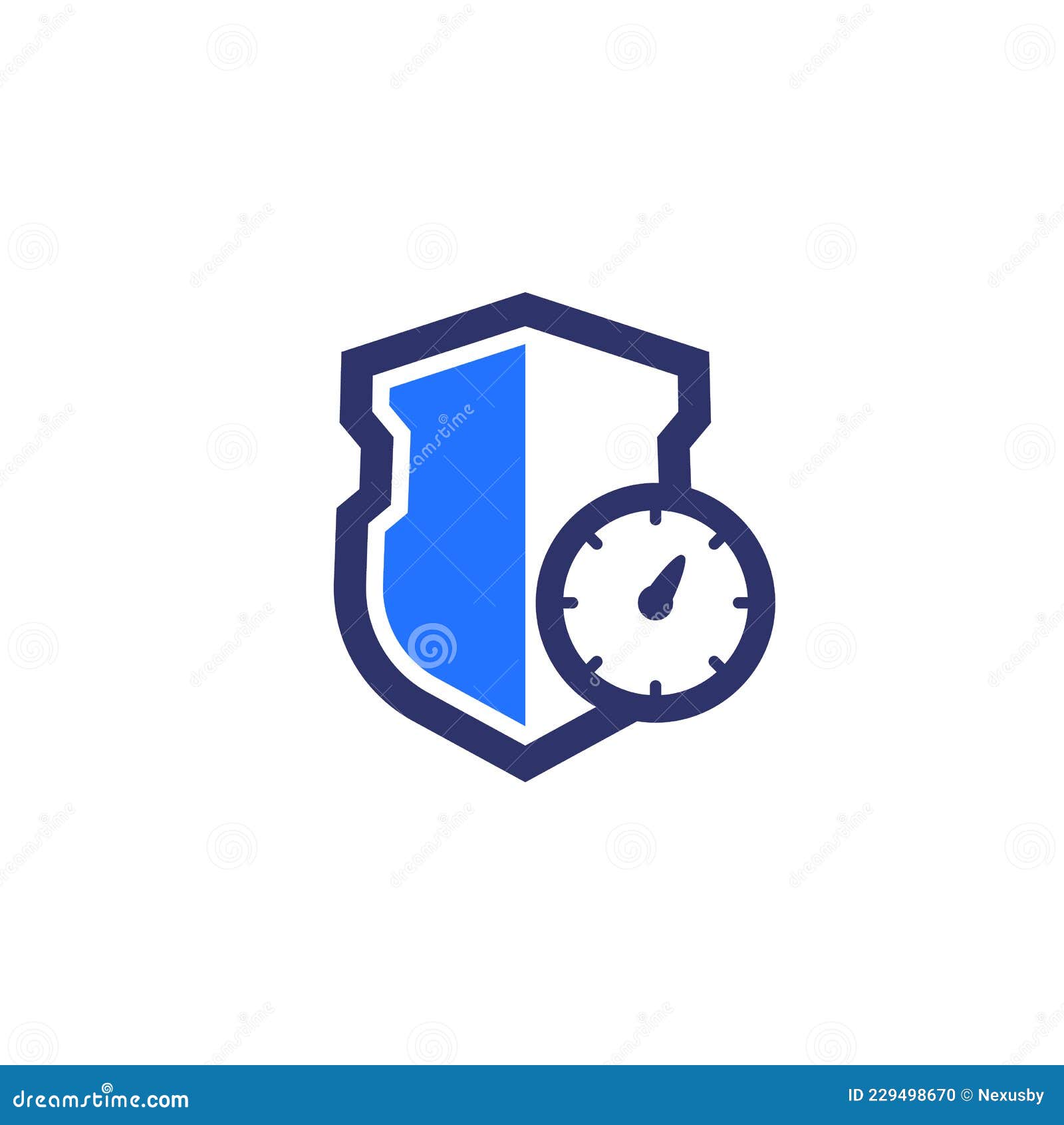 Security Meter Icon on White, Vector Sign Stock Vector - Illustration ...