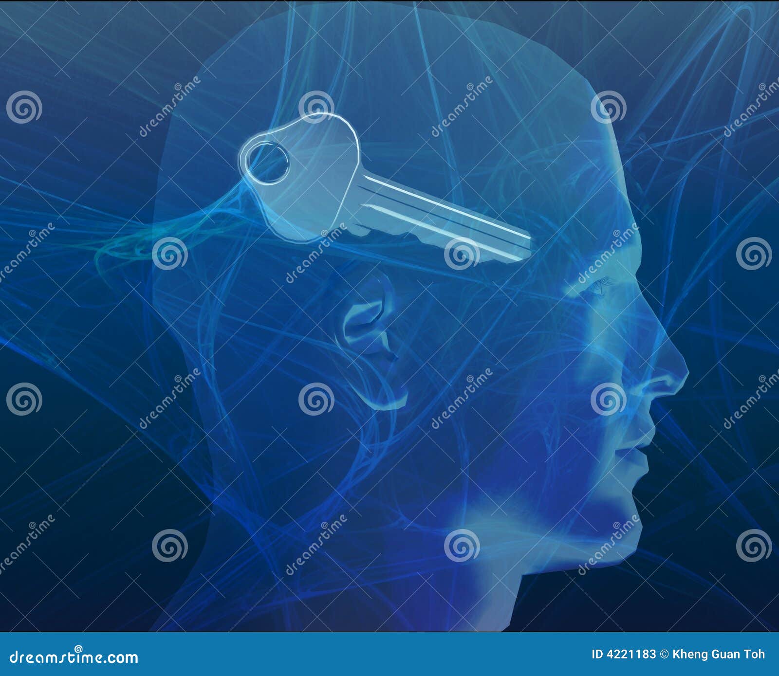 Security minded stock illustration. Illustration of brain - 4221183