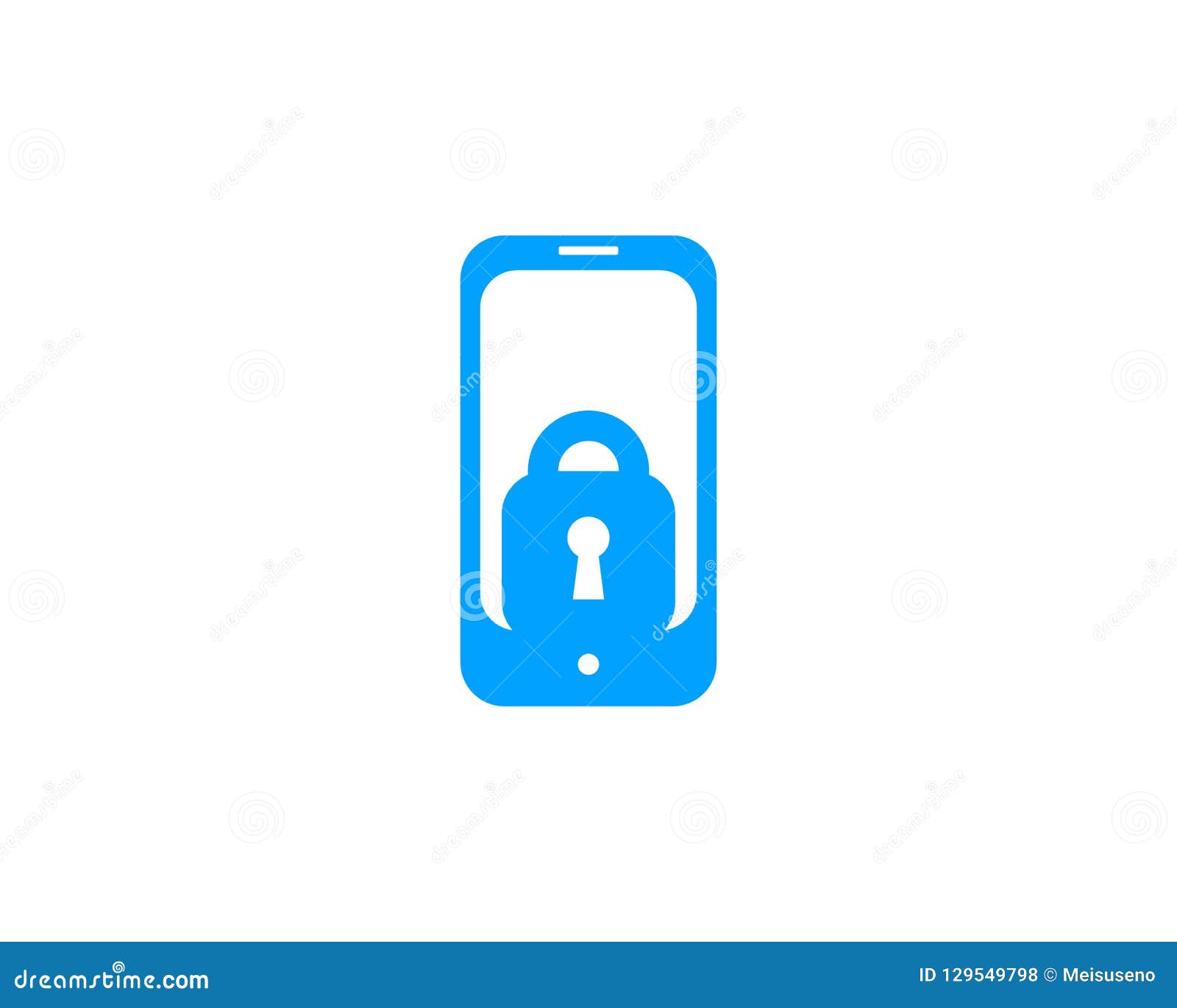 Security Mobile Lock Icon Logo Design Element Stock Vector ...