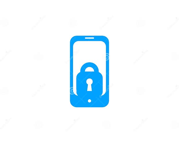Security Mobile Lock Icon Logo Design Element Stock Vector ...
