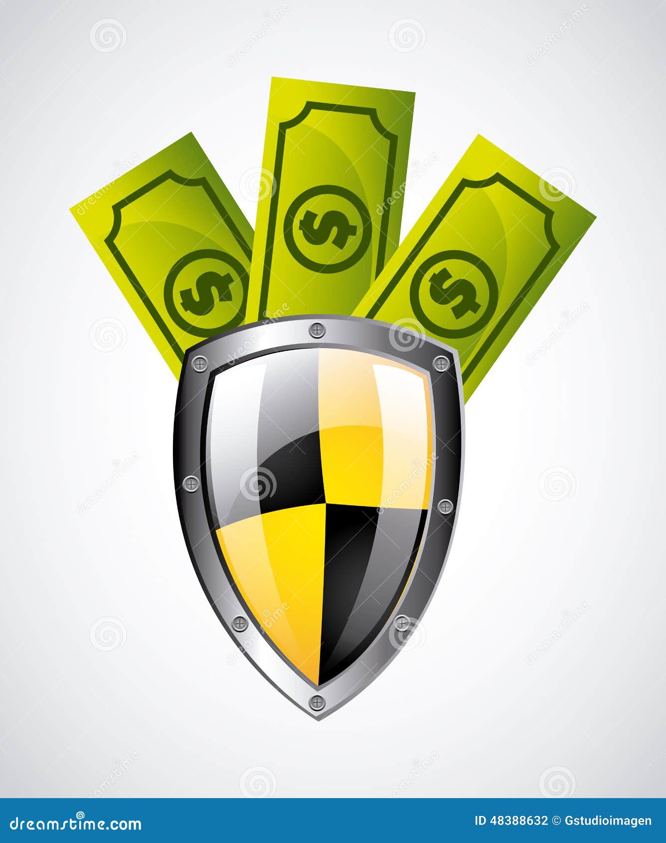 Security money stock illustration. Illustration of design - 48388632