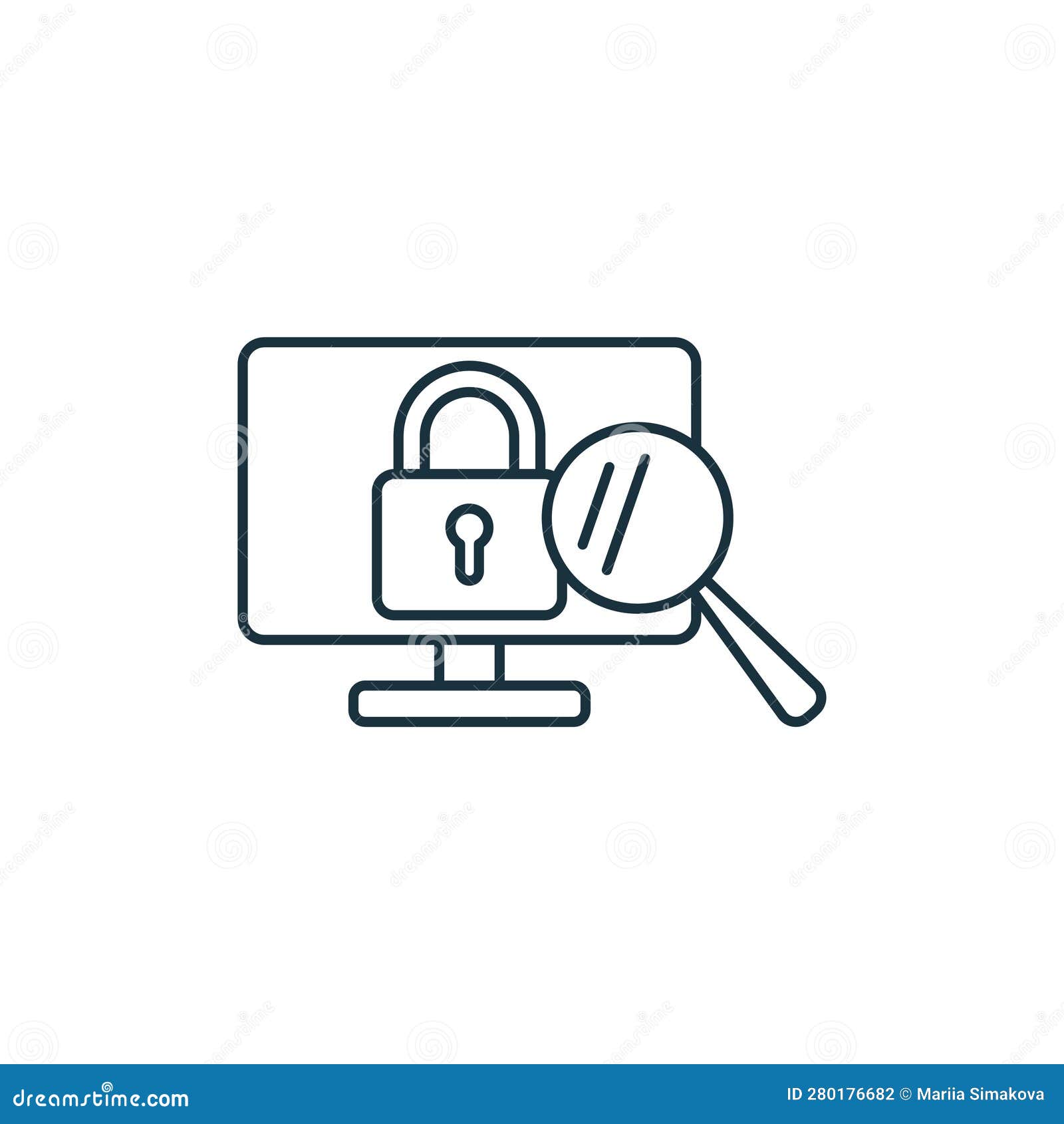 Security Monitoring Icon. Monochrome Simple Sign from Security ... Security Monitoring Icon. Monochrome Simple Sign from Security ...