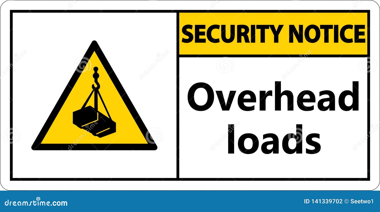 Notice Overhead Cables Symbol Sign ,Vector Illustration, Isolate On ...