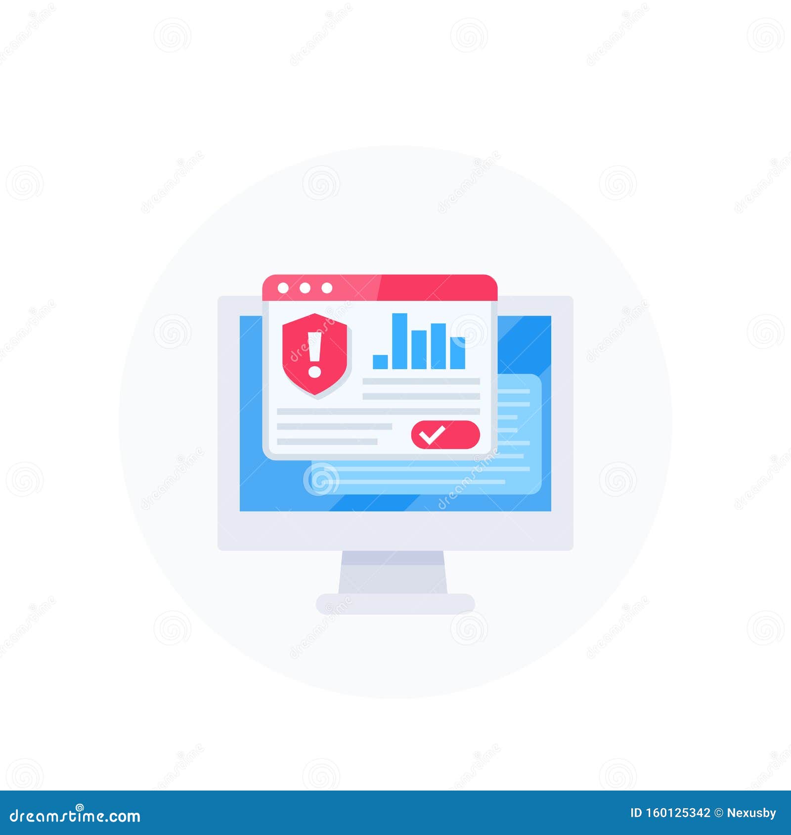 Security Notification, Warning, Vector Stock Vector - Illustration of ...