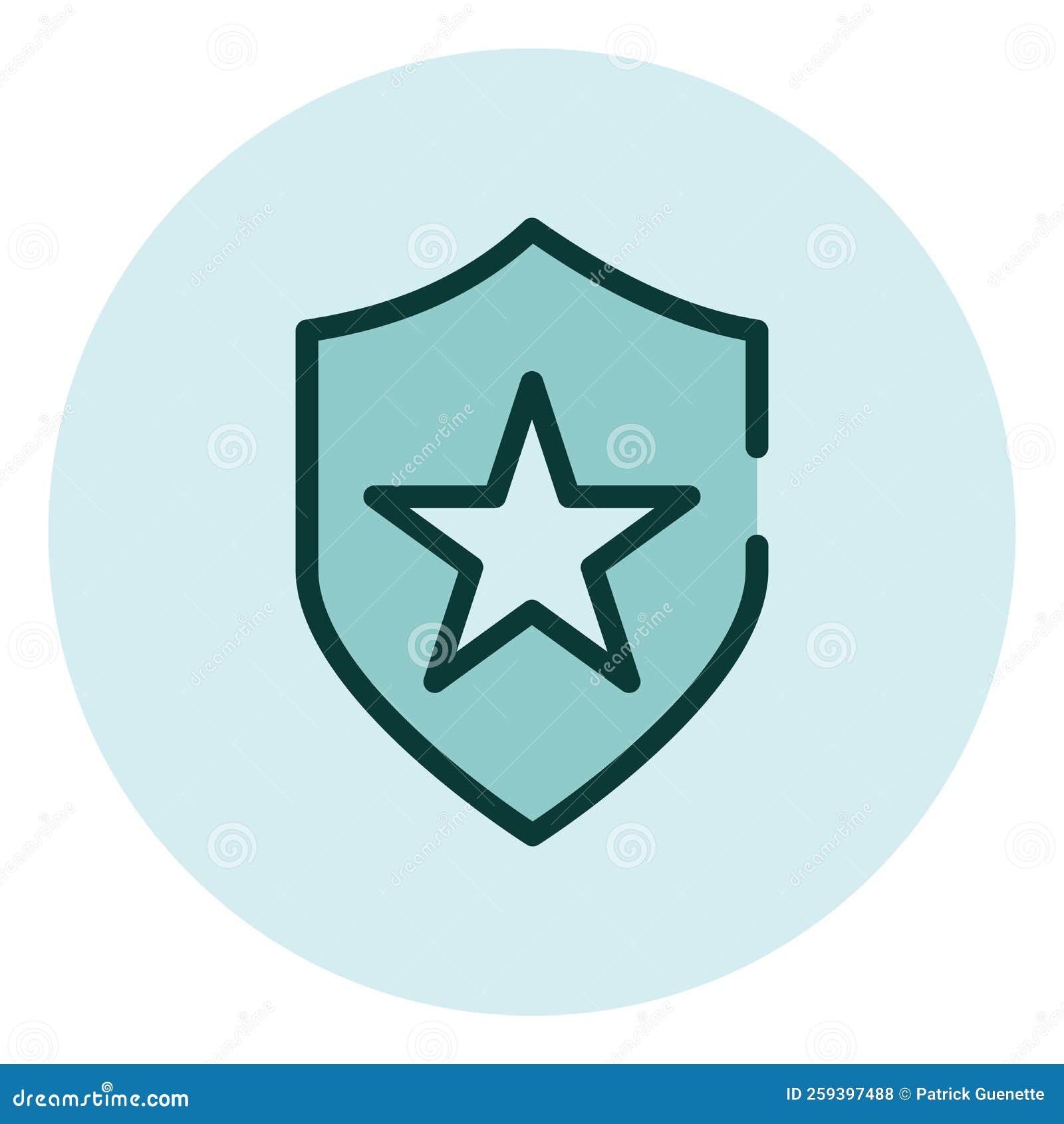 Security office, icon stock vector. Illustration of icon - 259397488