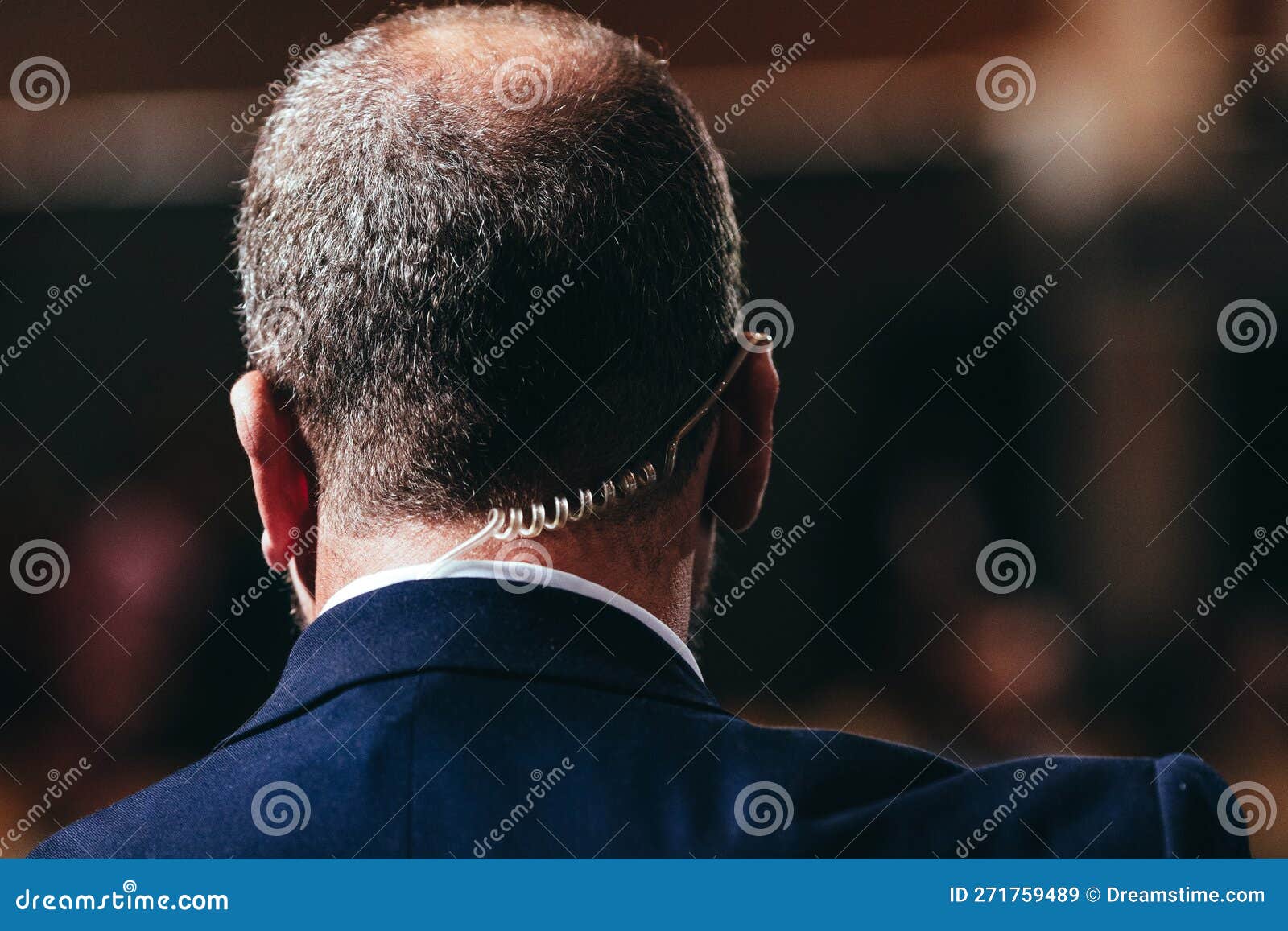 Security Officer during a Public Visit of a Dignitary Stock Image ...