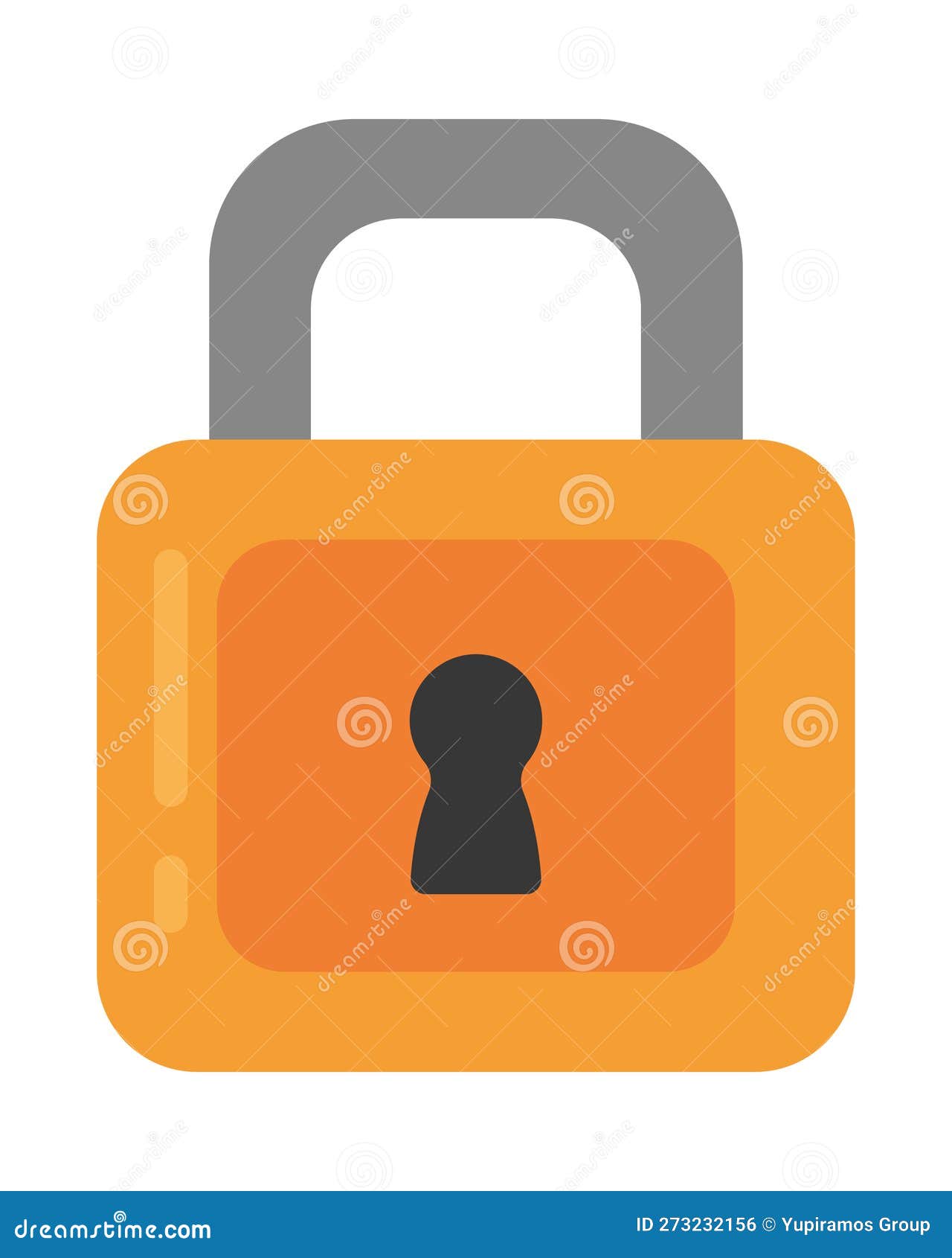 Security padlock icon stock vector. Illustration of encryption - 273232156