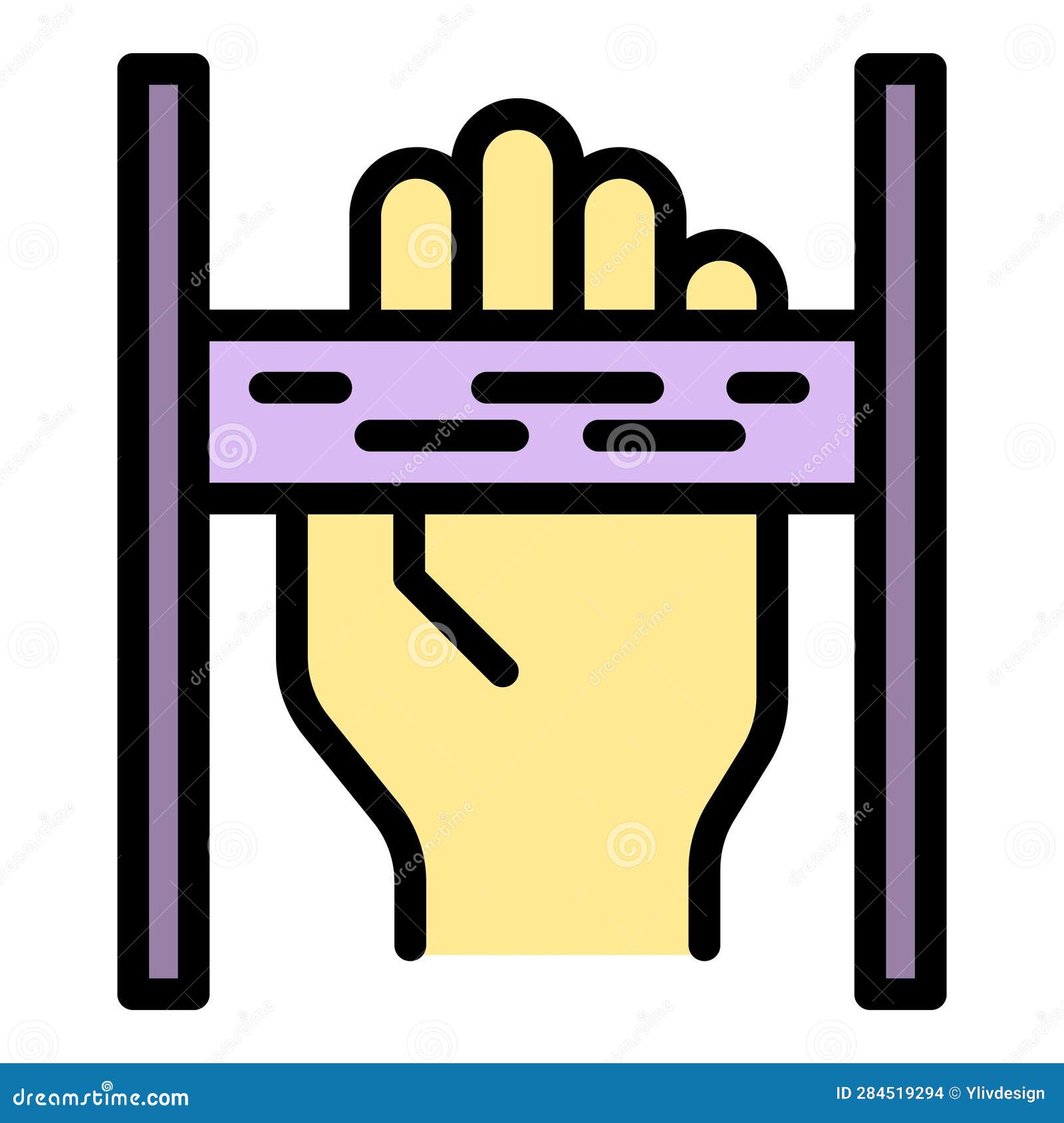 Security Palm Recognition Icon Vector Flat Stock Illustration ... Security Palm Recognition Icon Vector Flat Stock Illustration ...