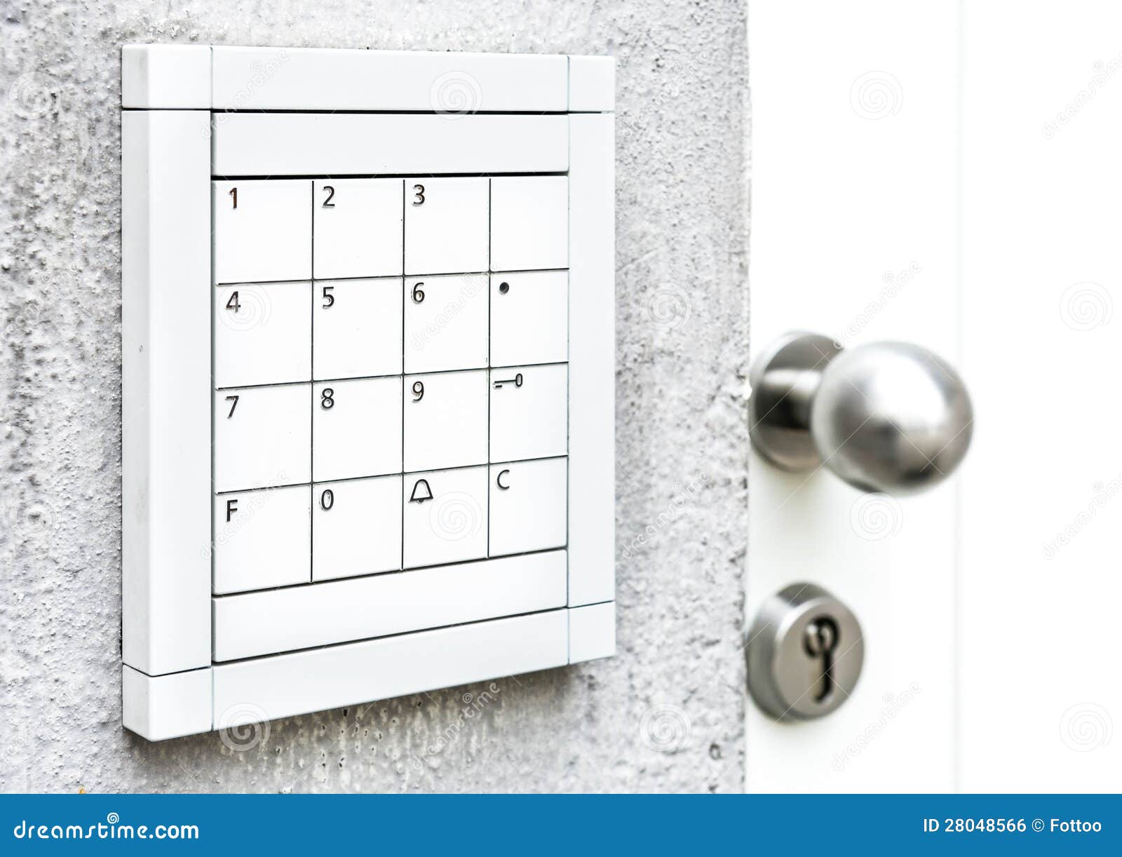 Security panel stock photo. Image of entrance, code, door - 28048566