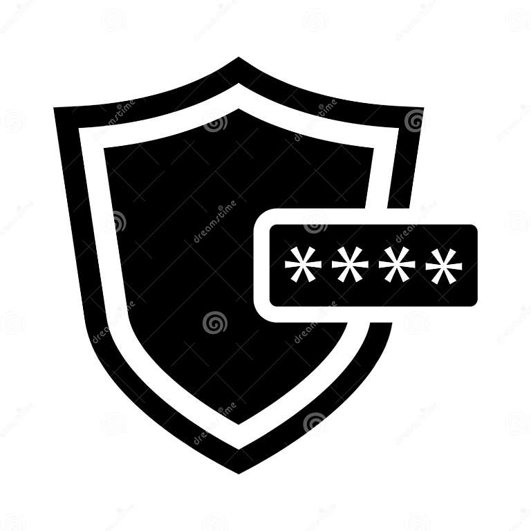 Security Pass Icon stock vector. Illustration of lock - 284063693
