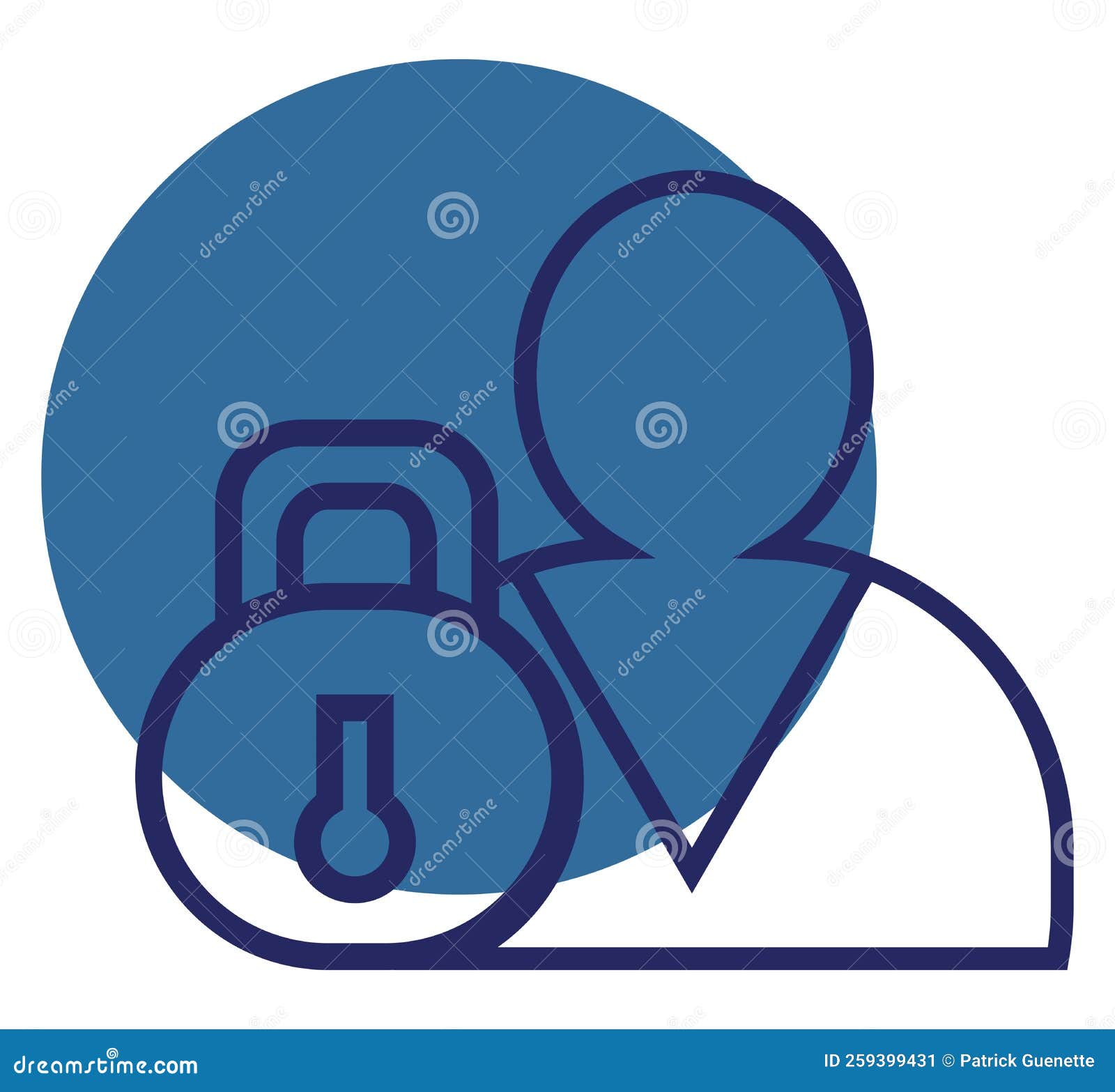 Security person, icon stock vector. Illustration of symbol - 259399431