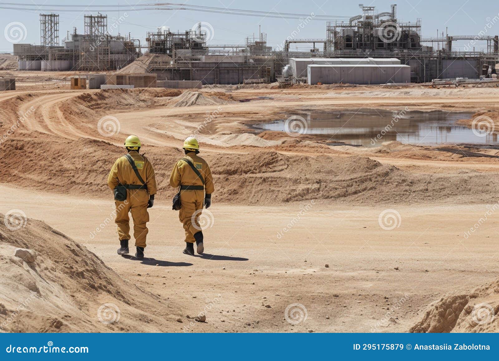 Uranium Mine Tailings Pond With Water Treatment And Containment Systems ...