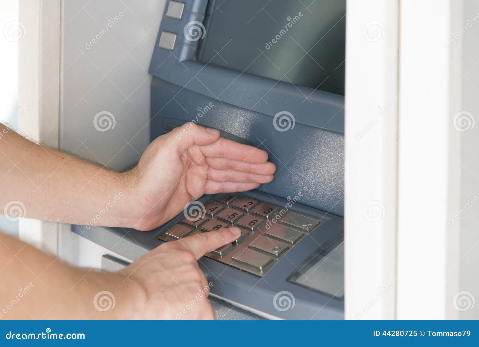 Security pin atm stock image. Image of pressing, note - 44280725