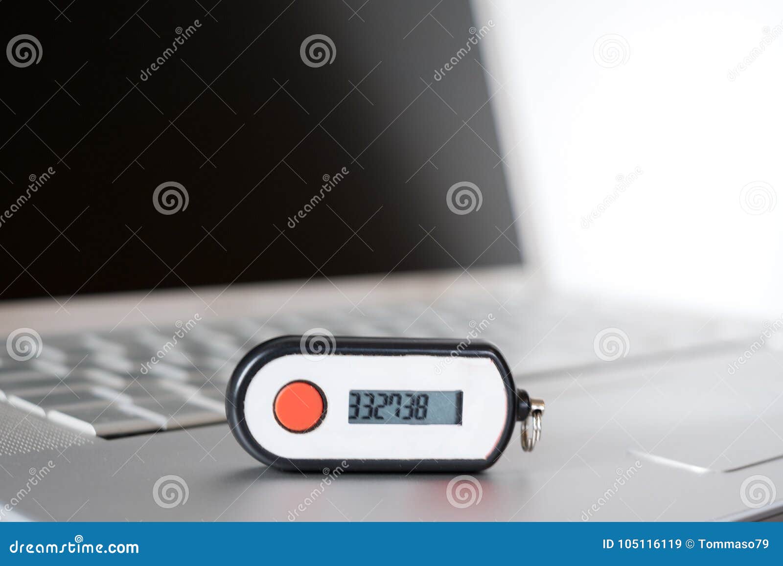 Security Pin Banking Generator and Computer Keyboard Stock Image ...