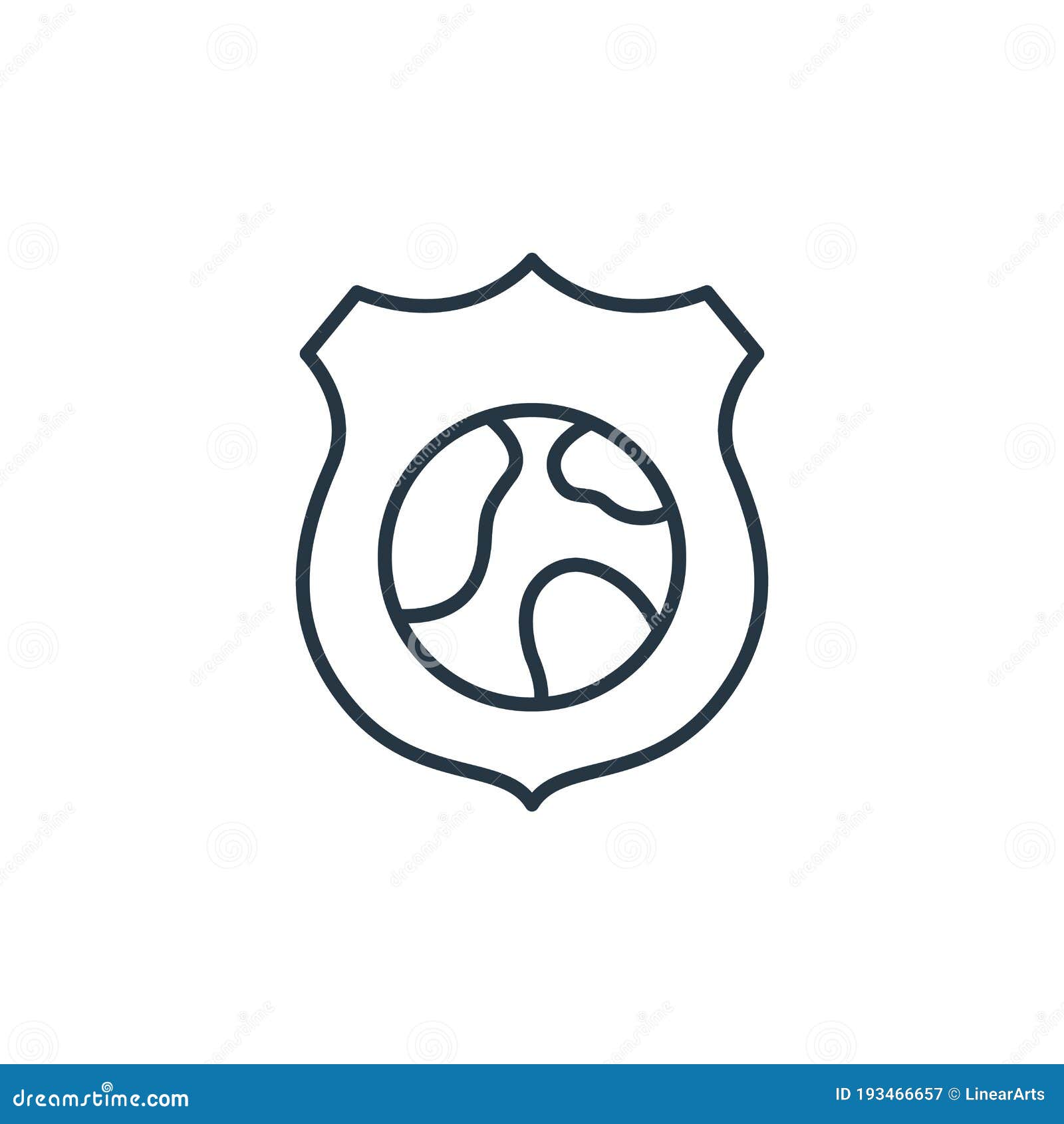 Security Pin Icon Vector from Flying Concept. Thin Line Illustration of ...