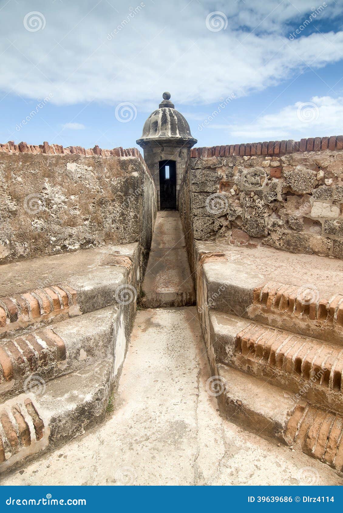 Security Point at Colonial Fortress Stock Photo - Image of indias ...