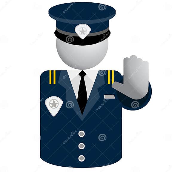 Security Police Icon stock vector. Illustration of vector - 29364303