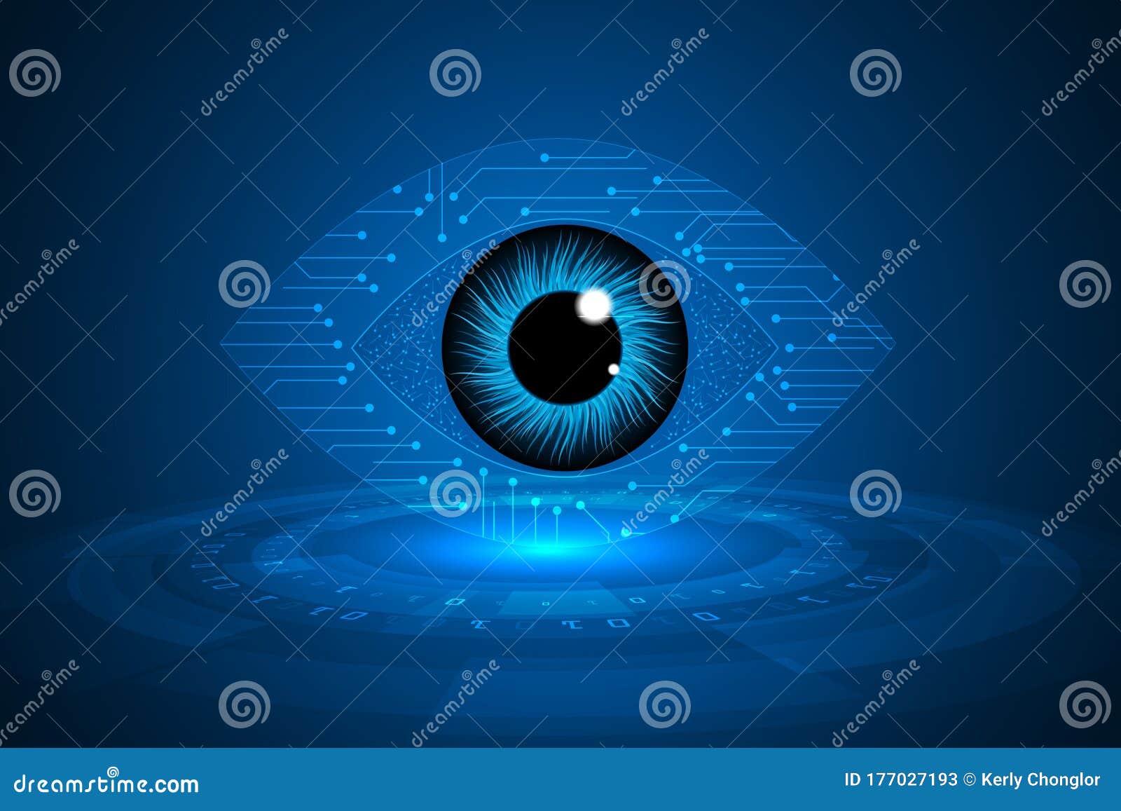 Security and Privacy Digital Abstract Background. Stock Illustration ...